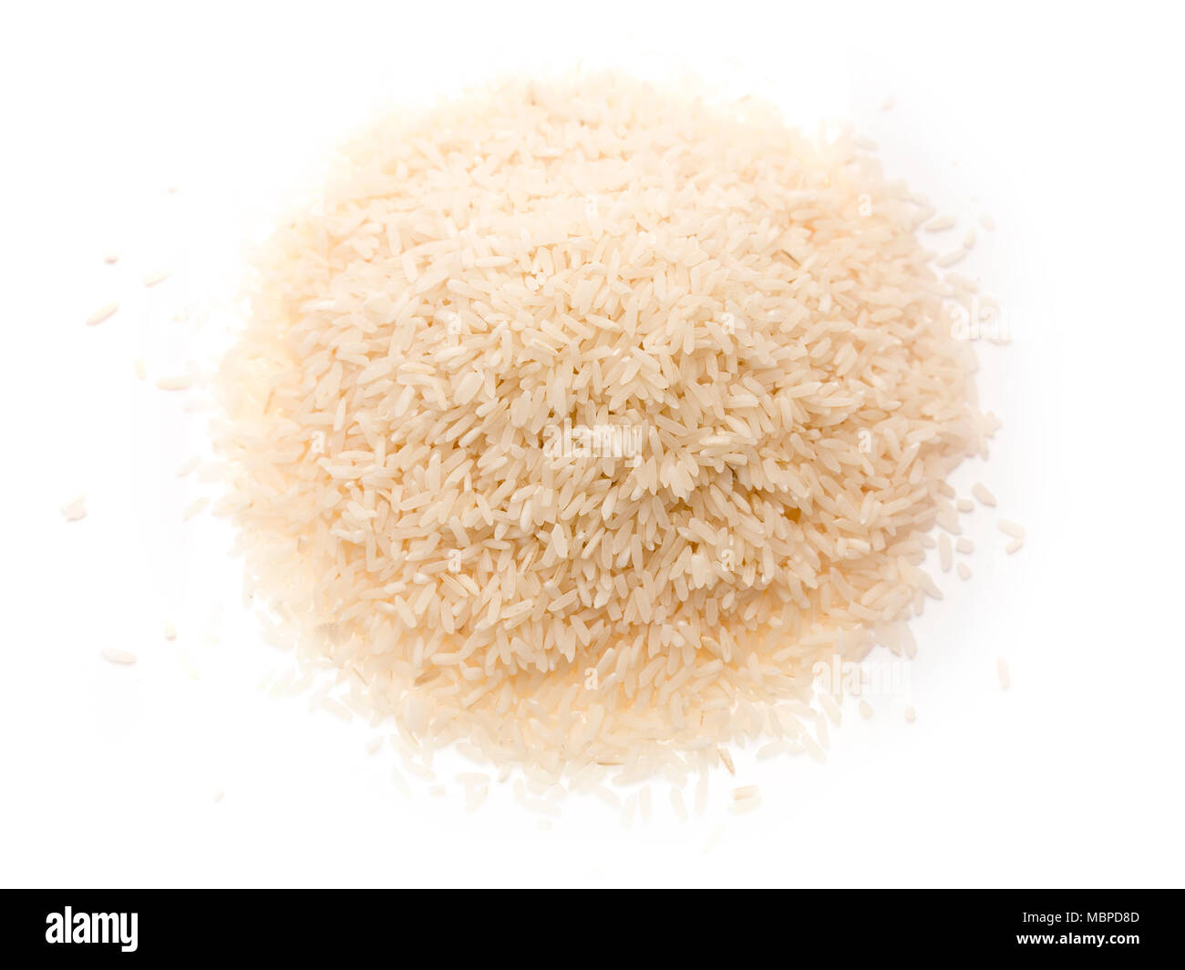 White Rice on a White Background Stock Photo - Alamy