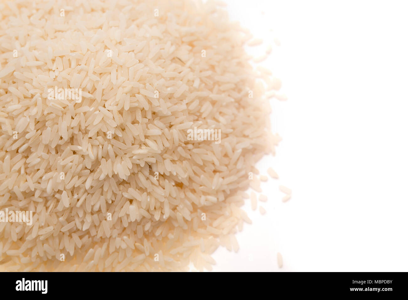 White Rice on a White Background Stock Photo - Alamy