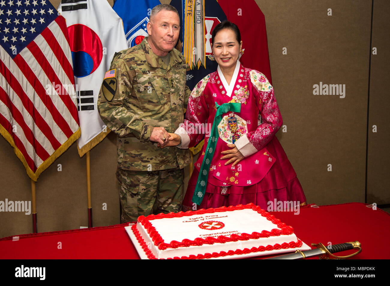 U.S. Army Lt. Gen. Michael A. Bills, commanding general of Eighth Army ...