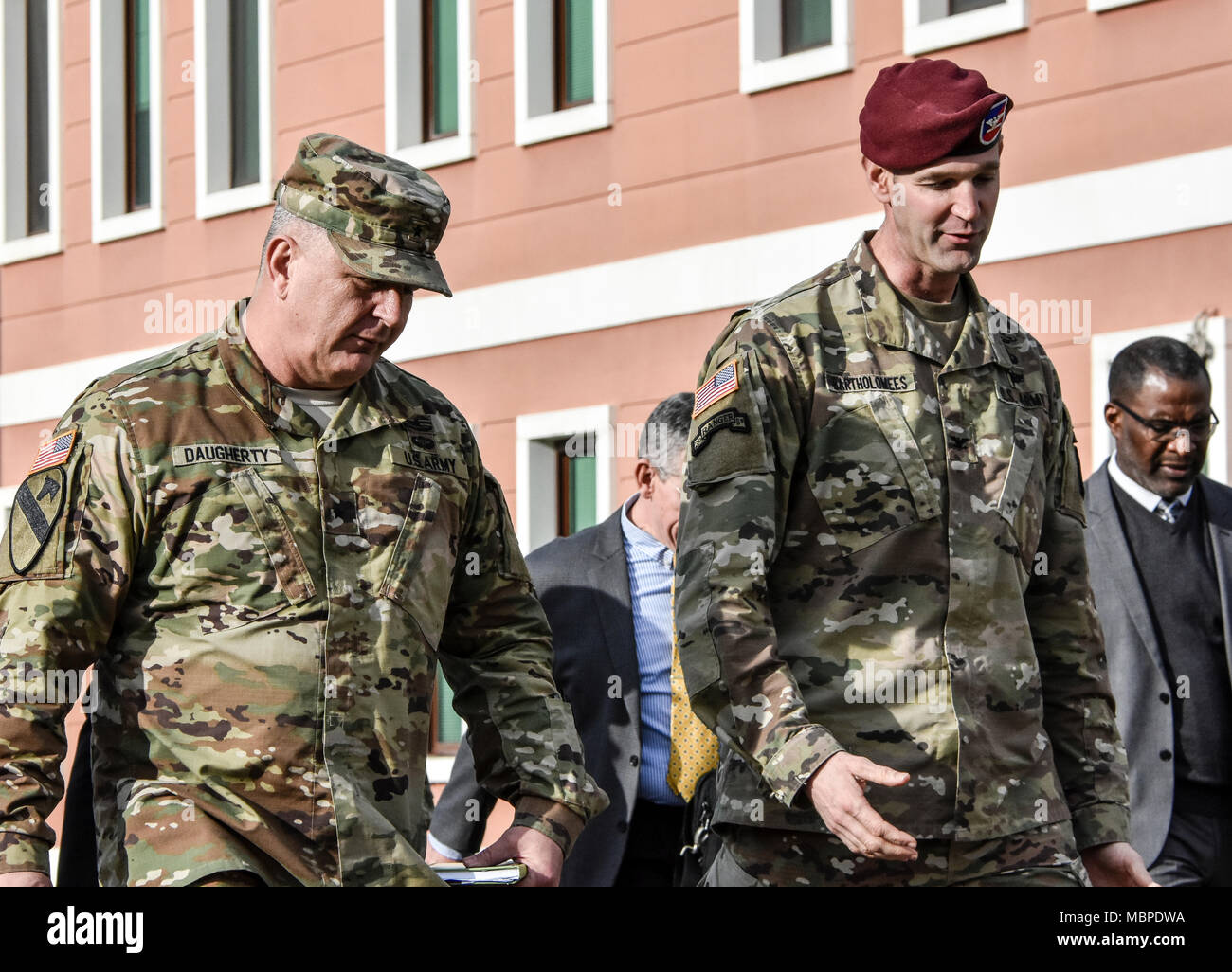 The US Army Europe G3, Brig. Gen. Timothy Daugherty, and 173rd Airborne ...