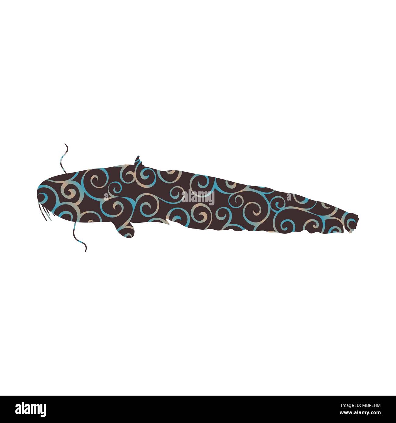 Catfish and fishing Stock Vector Images - Alamy