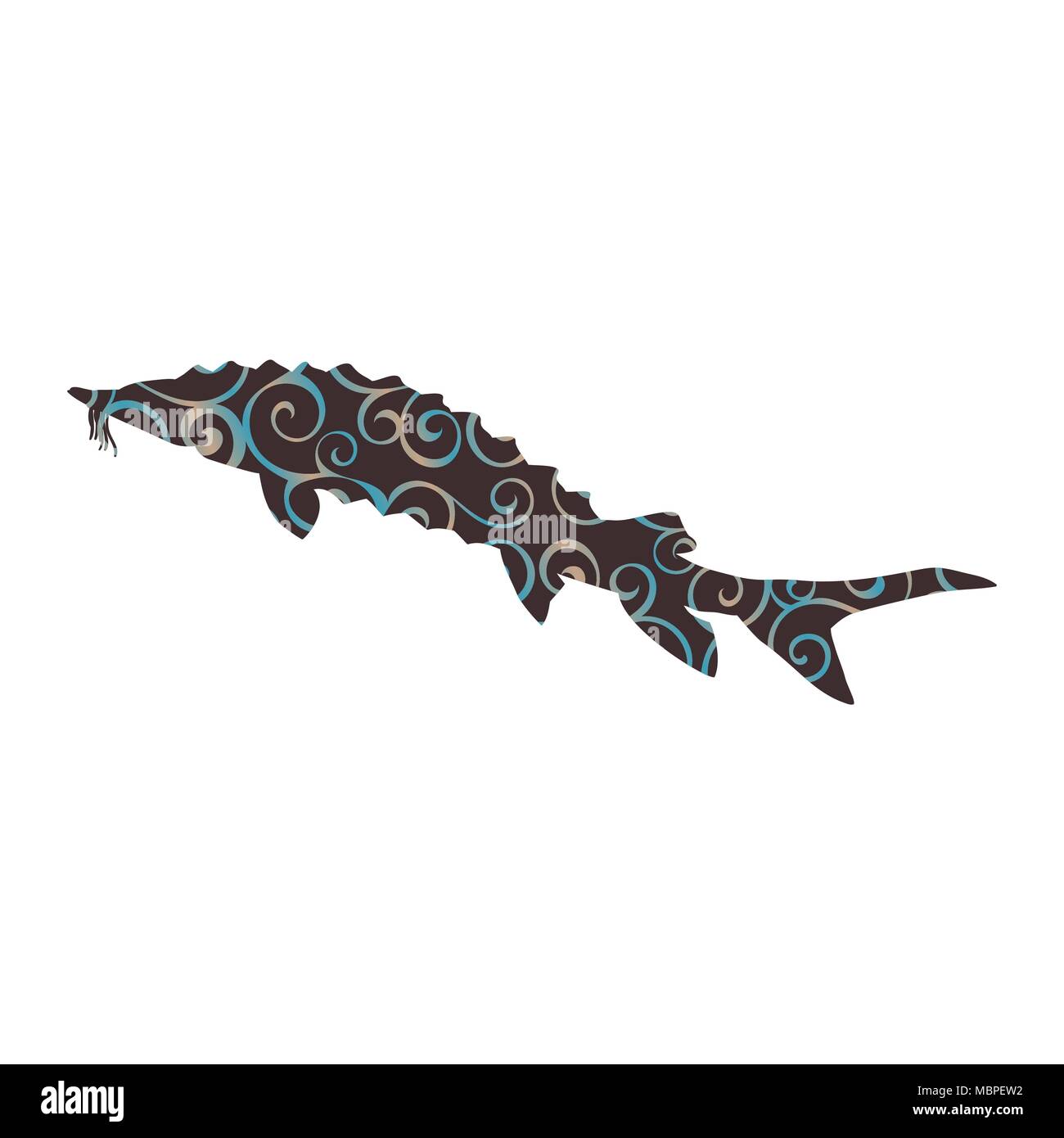 Beluga spiral Stock Vector Images - Alamy