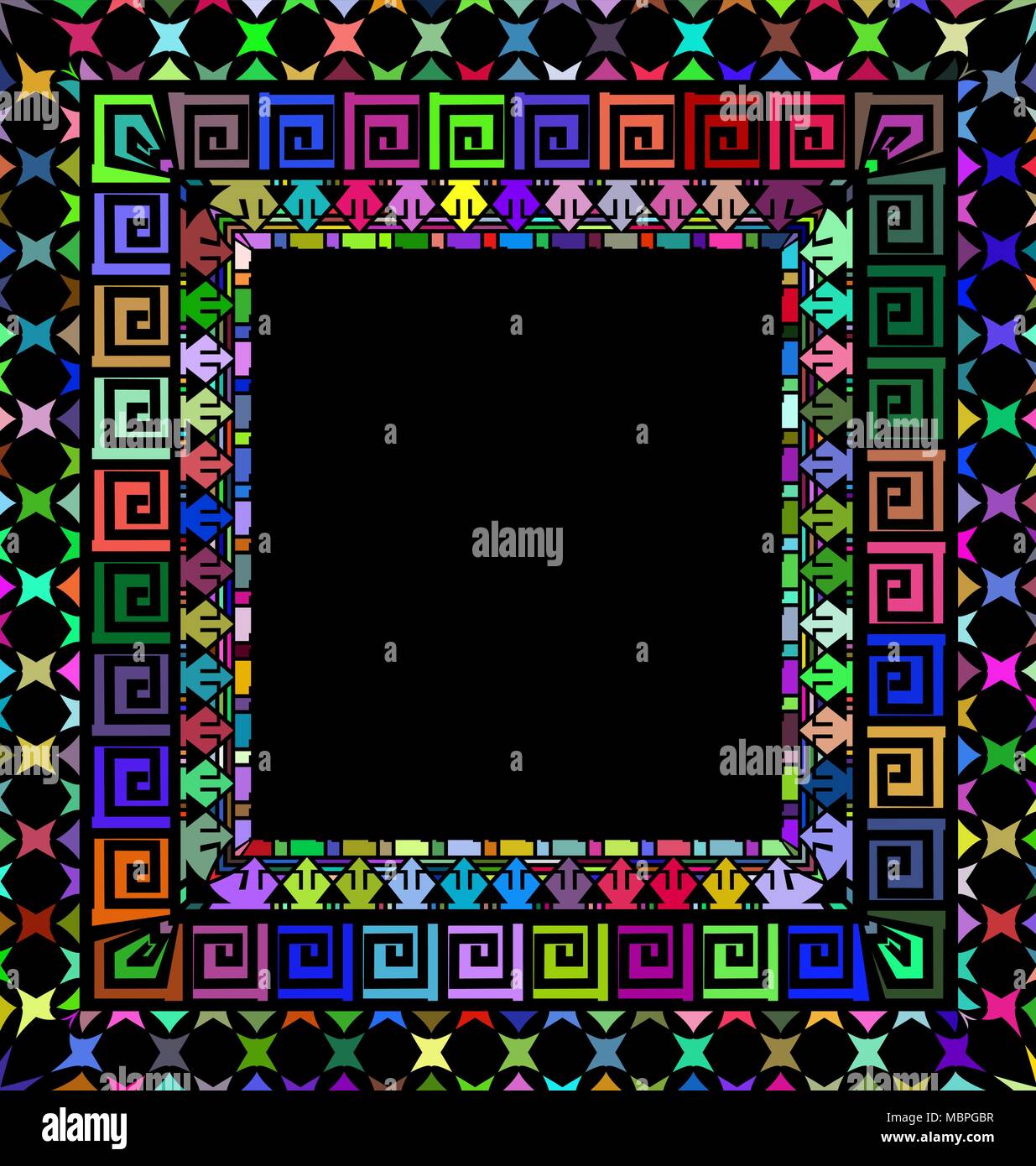 ornament color frame Stock Vector Image & Art - Alamy