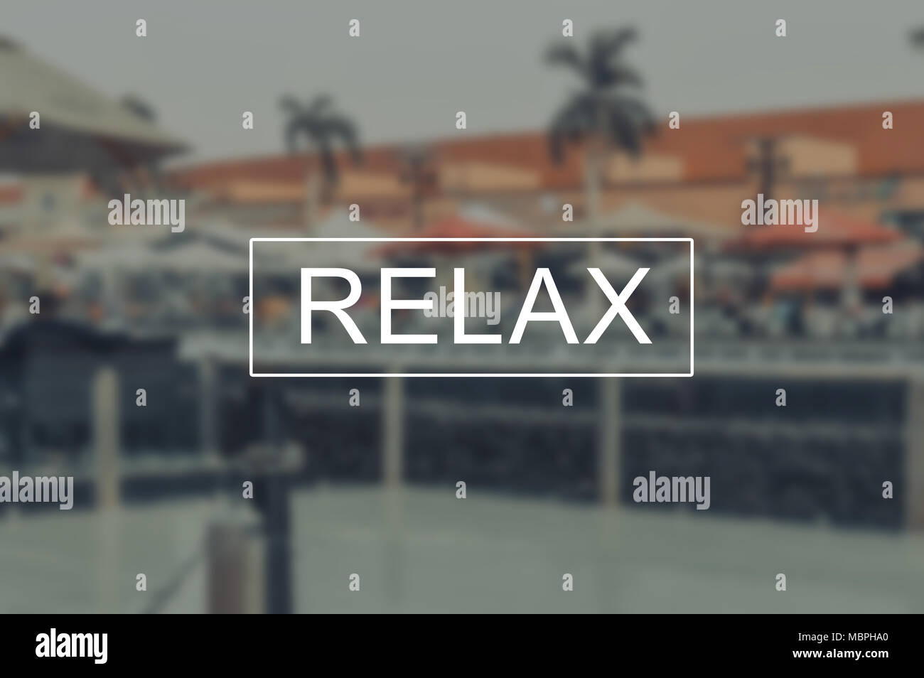 Relax word hi-res stock photography and images - Alamy