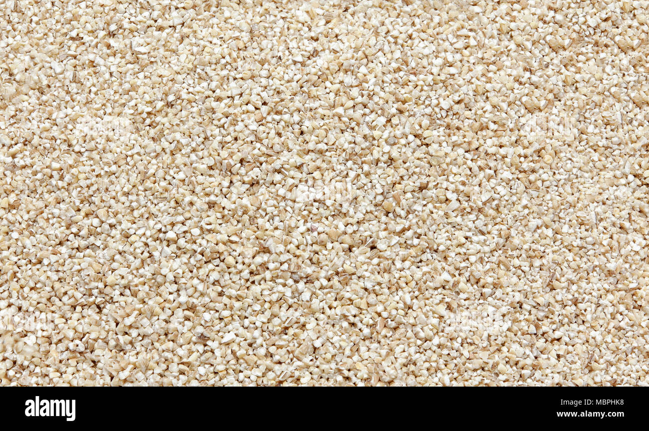 Crushed pearled barley -texture and details - traditional food Stock ...