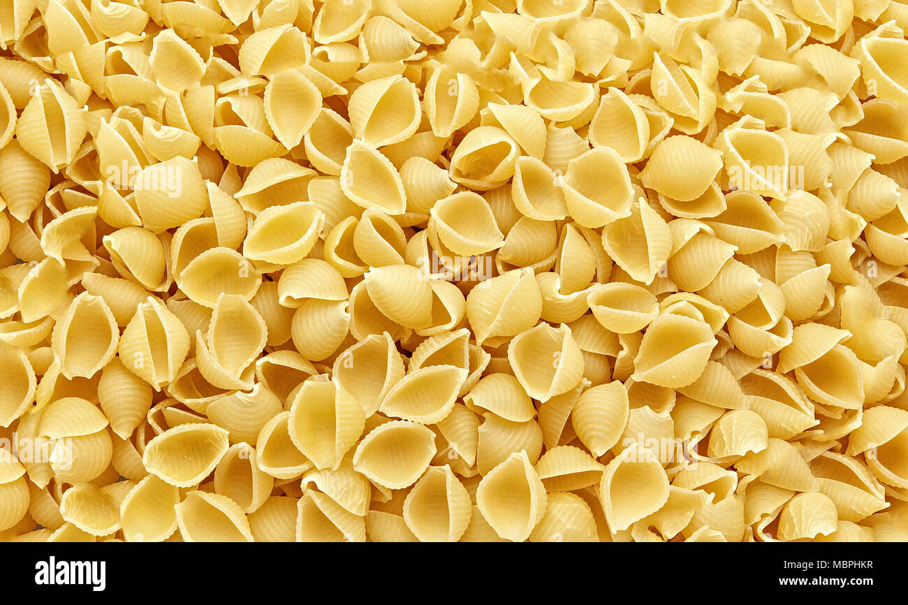 Pasta shells with additional texture and details Stock Photo - Alamy