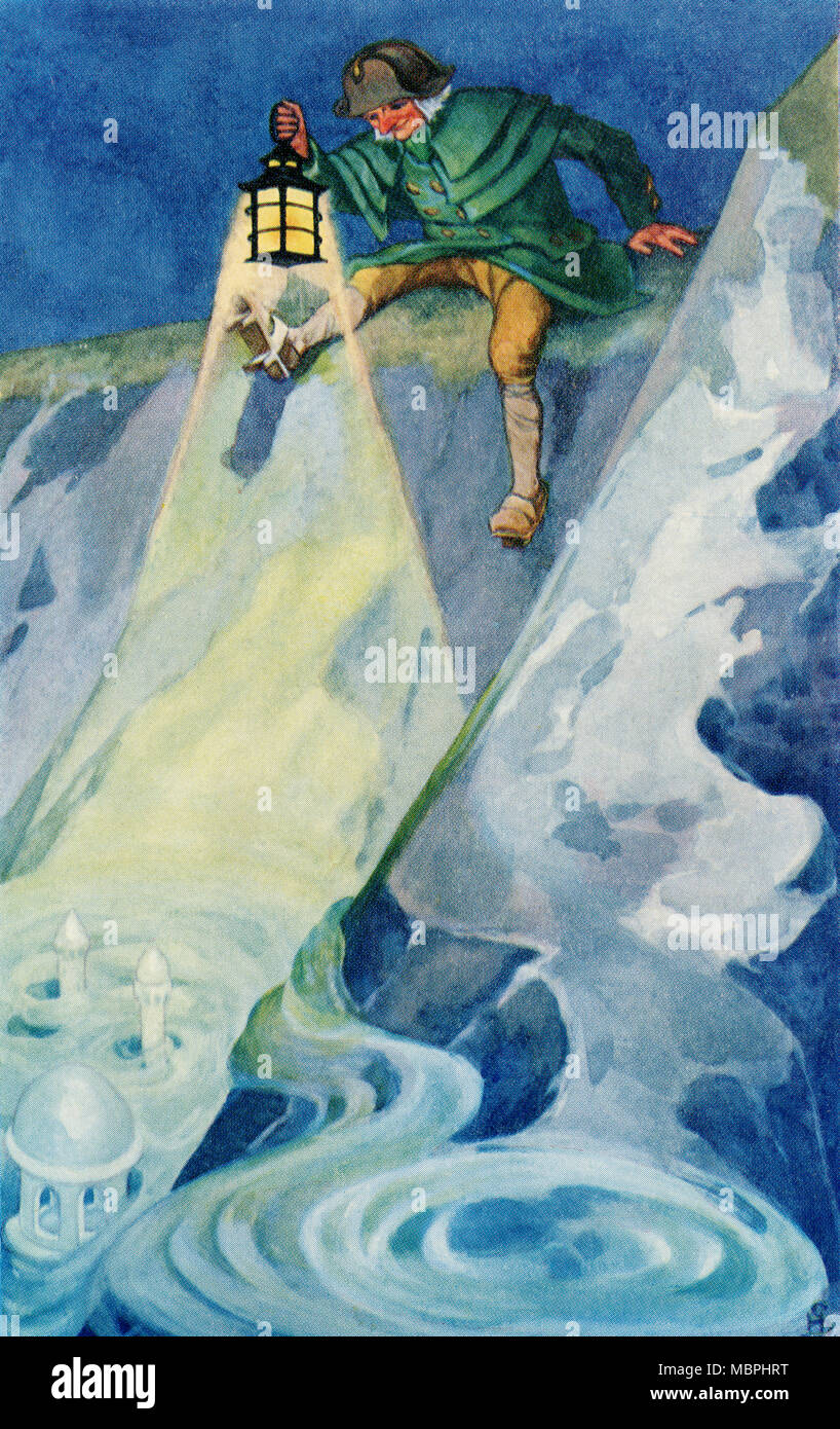 " The watchman finds himself on the moon" from the story The Watchman's ...