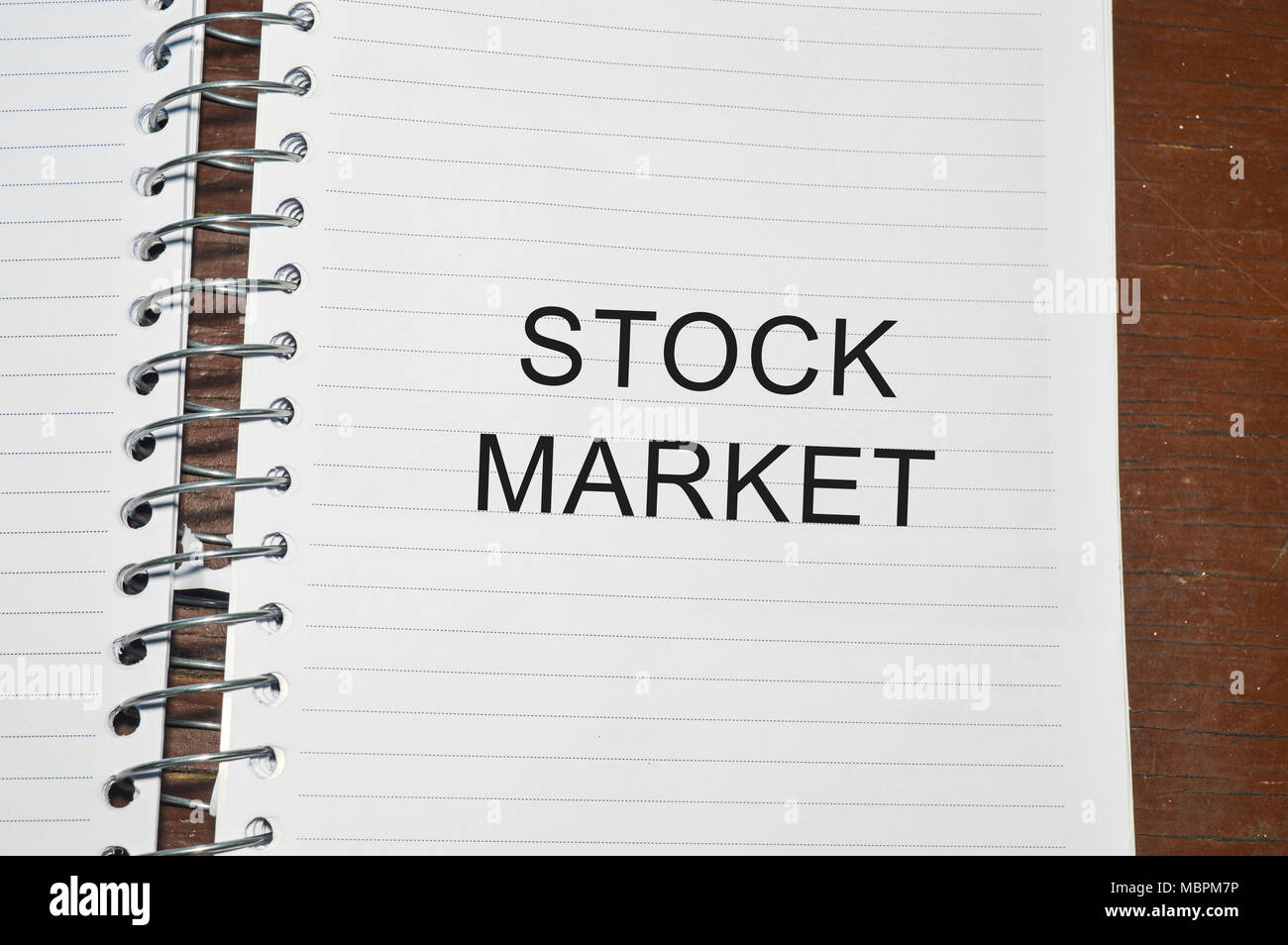 Stock market text written hi-res stock photography and images - Alamy