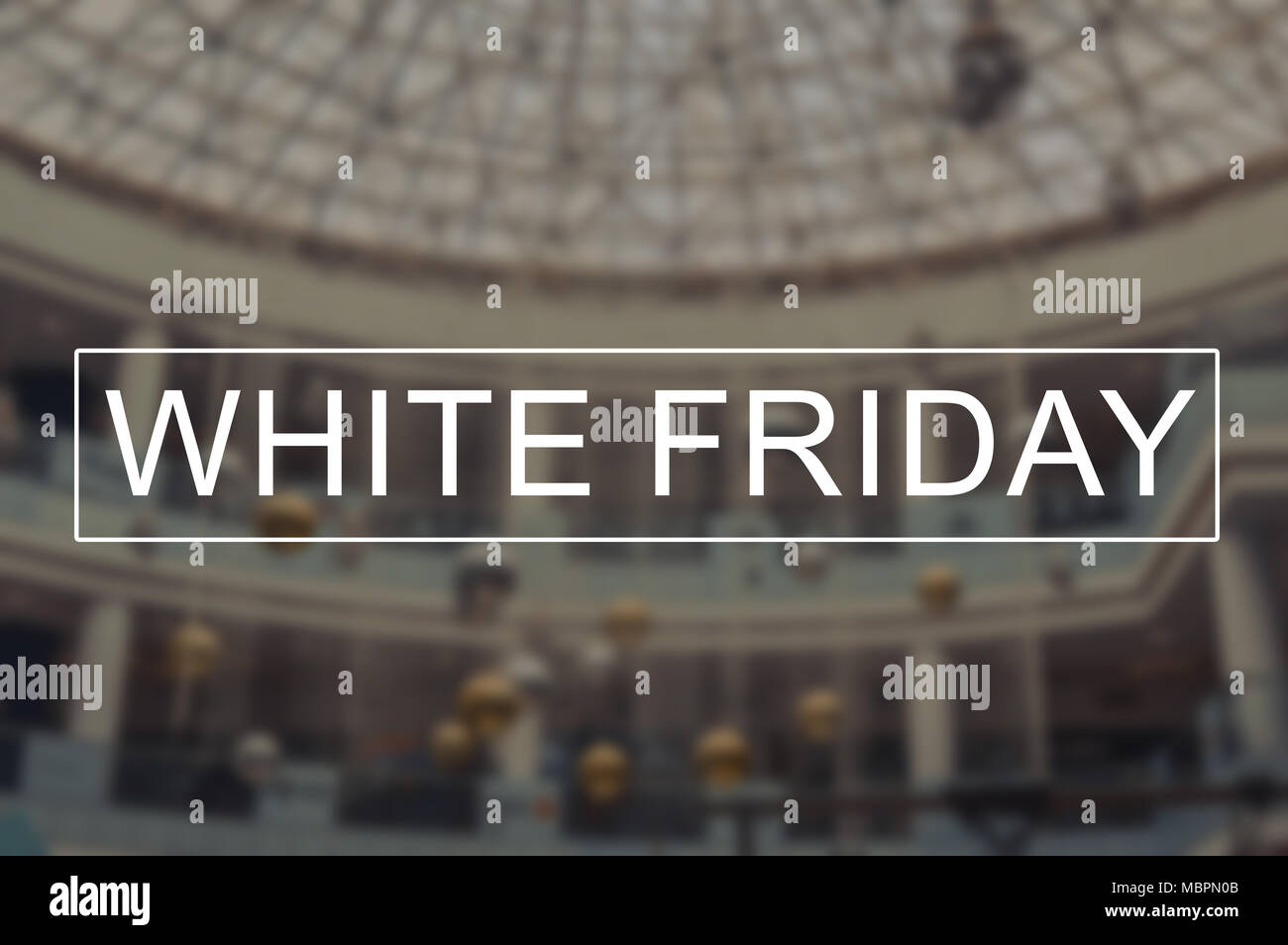 White Friday with blurring backgroun Stock Photo - Alamy