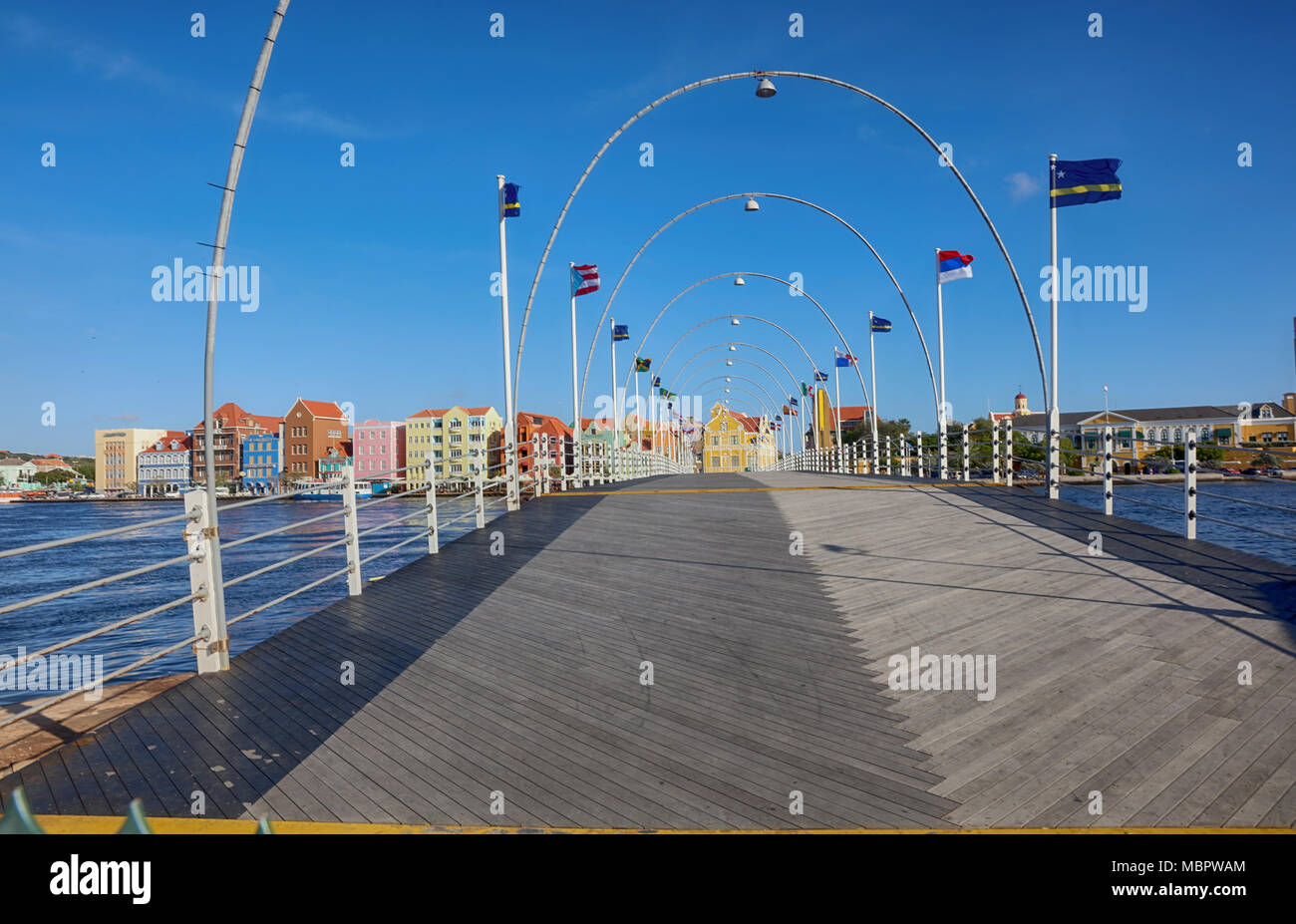 Pedestrian bridge curacao willemstad hi-res stock photography and ...