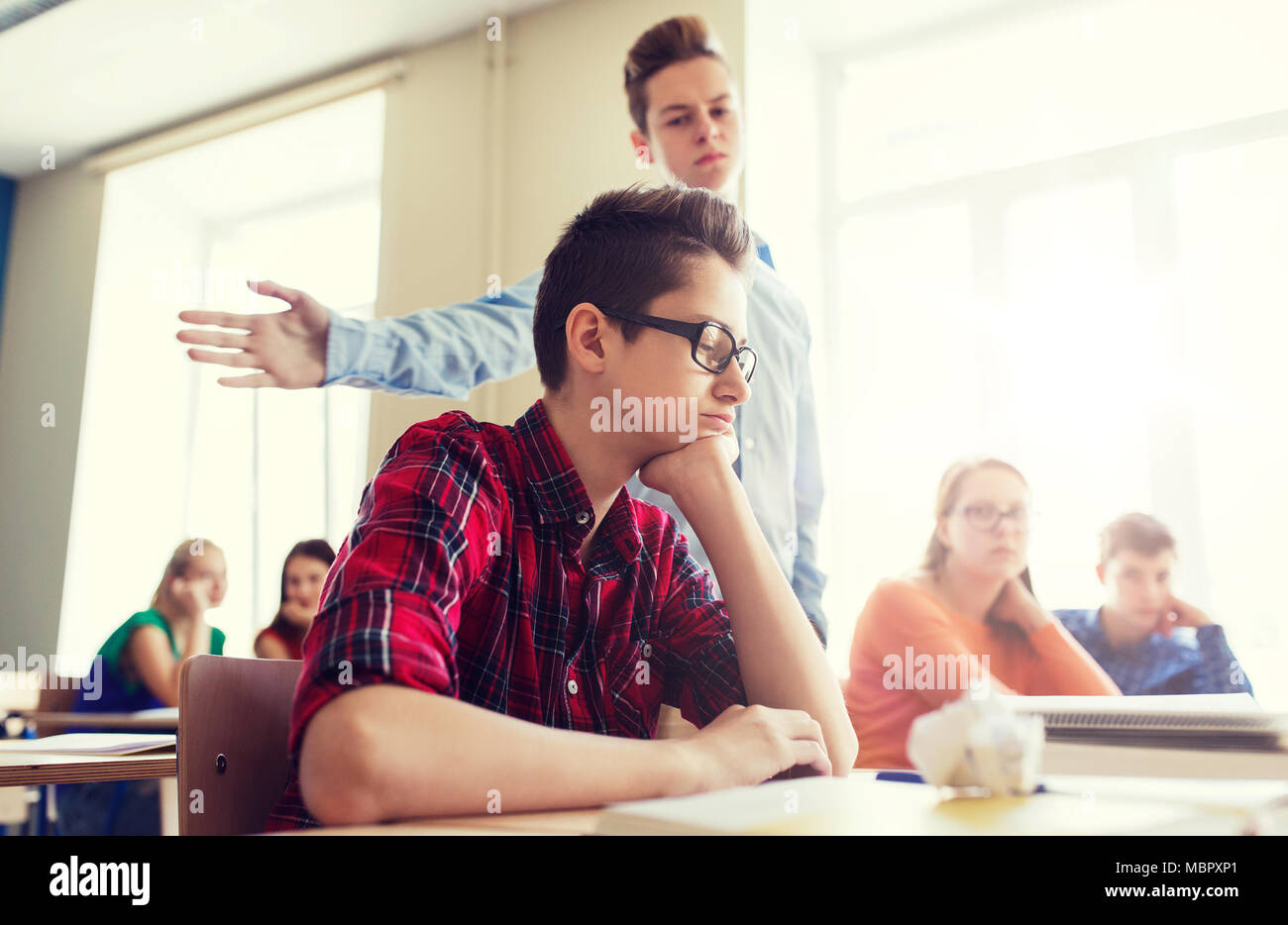 Boy bully school hi-res stock photography and images - Alamy