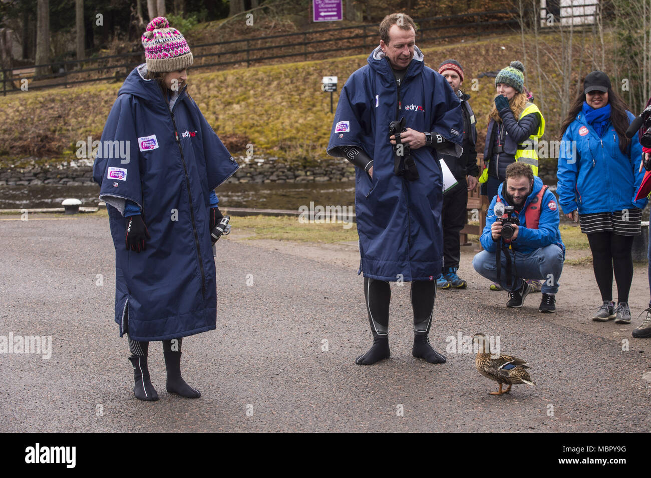 Alex Jones swims in Loch Ness for Sport Relief 2018. The One Show ...