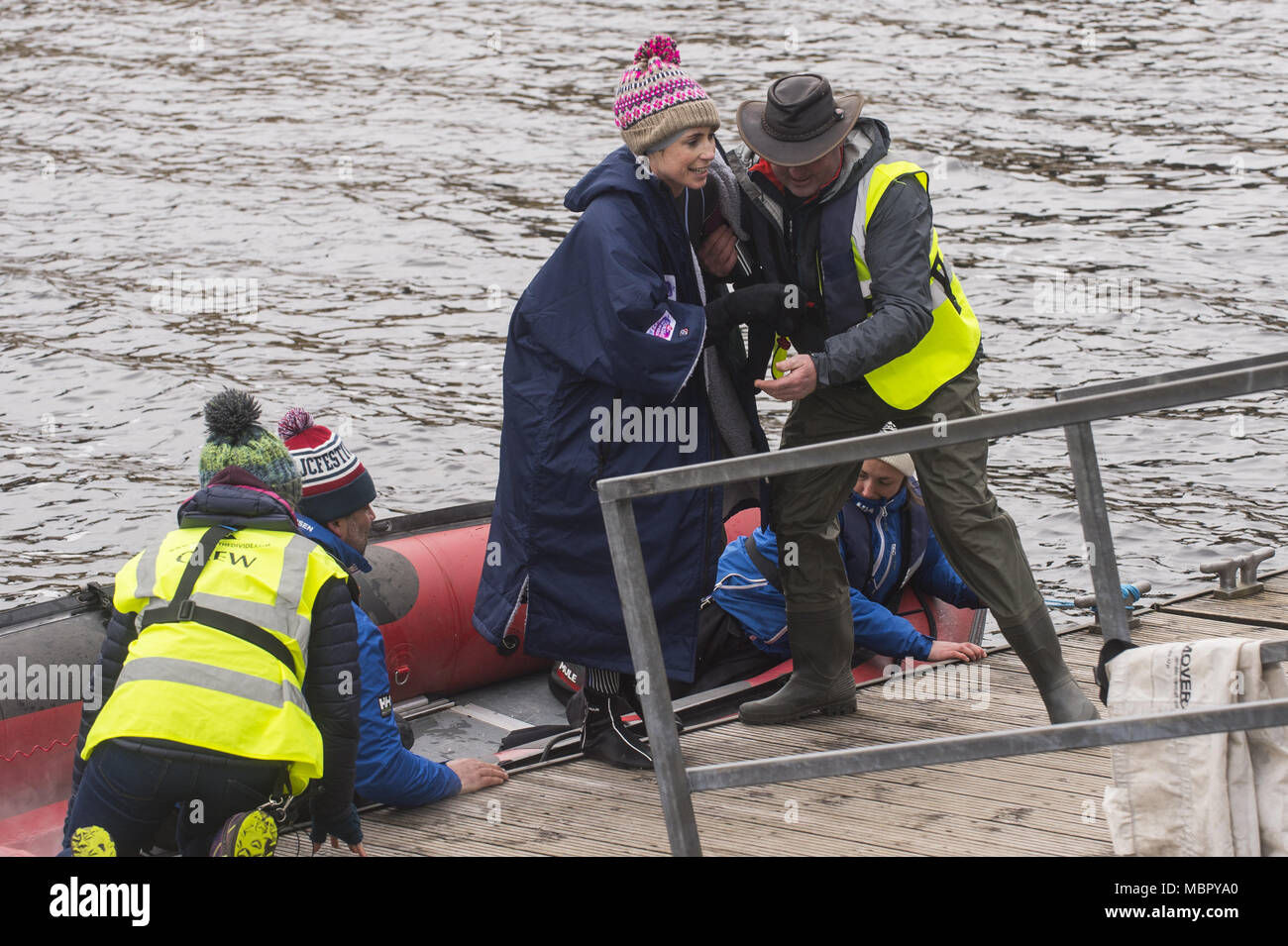 Alex Jones swims in Loch Ness for Sport Relief 2018. The One Show ...