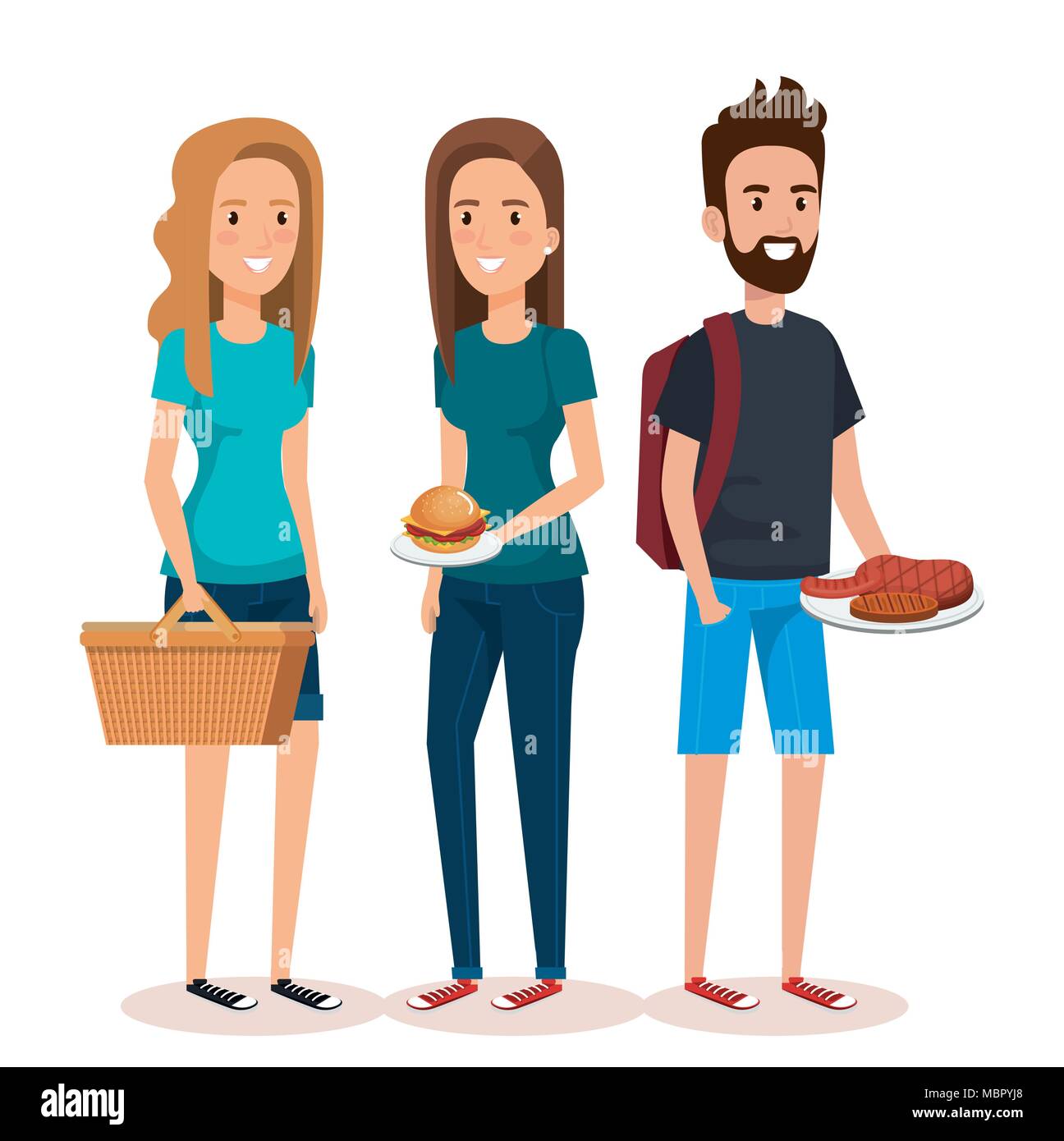 Joyful young people in party Cut Out Stock Images & Pictures - Alamy