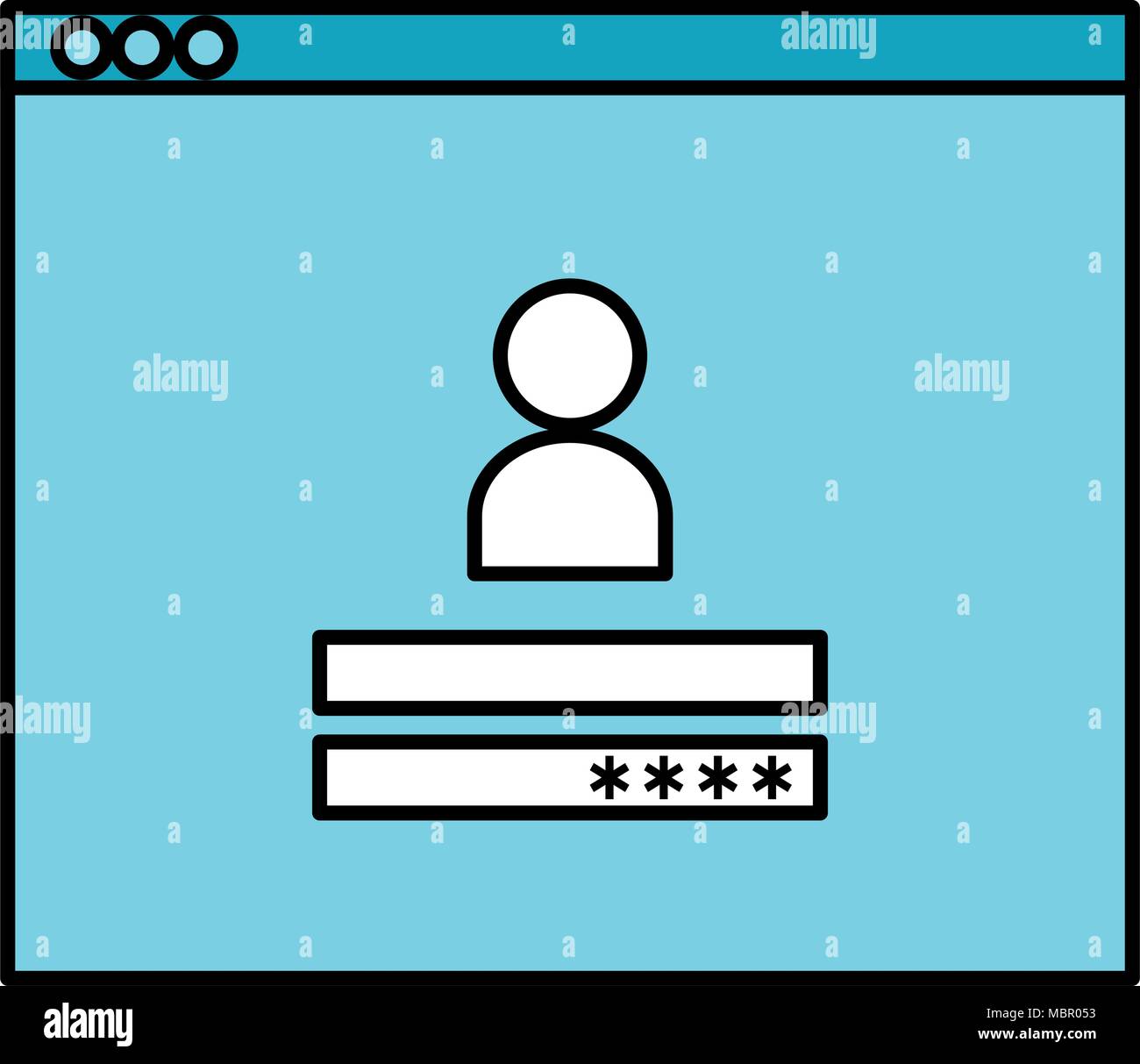 access template login icon Stock Vector Image & Art - Alamy