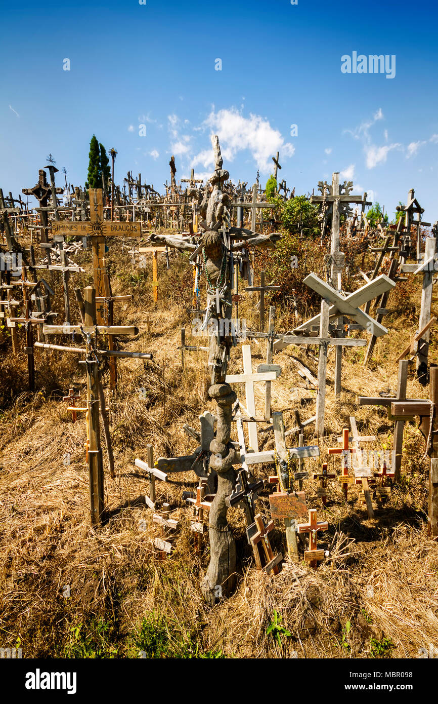 SIAULIAI, LITHUANIA - CIRCA JULY 2013 - Hill of Crosses a famous site ...