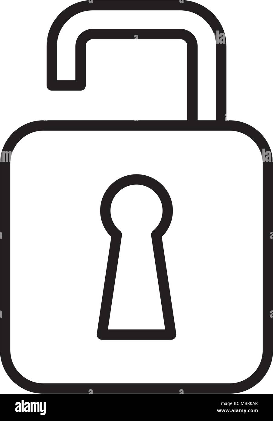 safe secure padlock icon Stock Vector Image & Art - Alamy