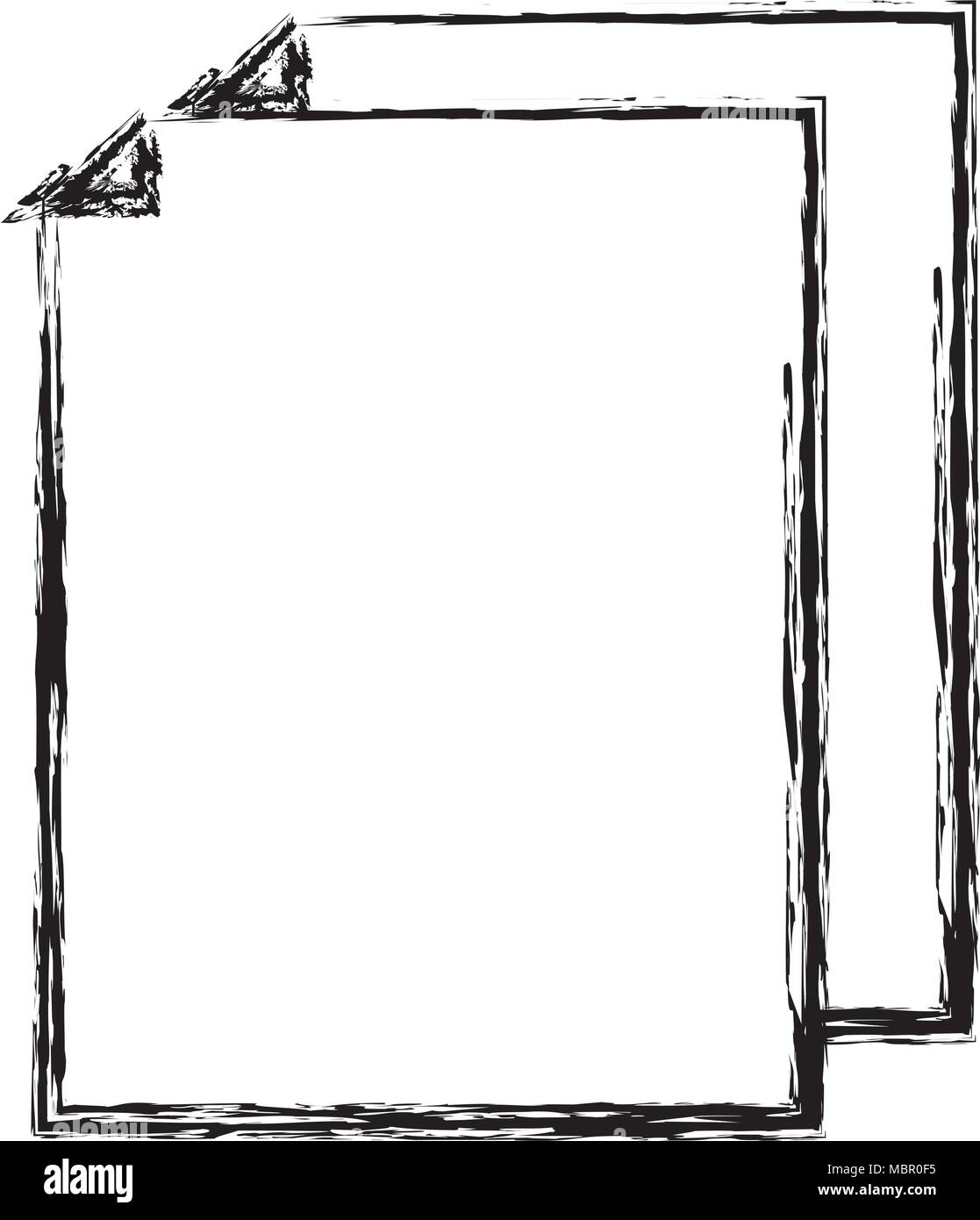 paper document isolated icon Stock Vector Image & Art - Alamy