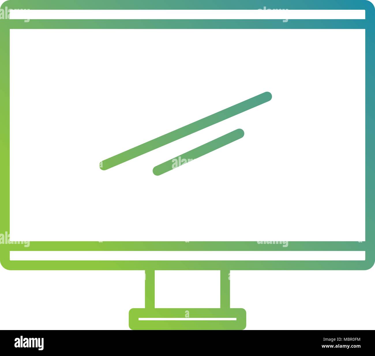 computer display isolated icon Stock Vector Image & Art - Alamy