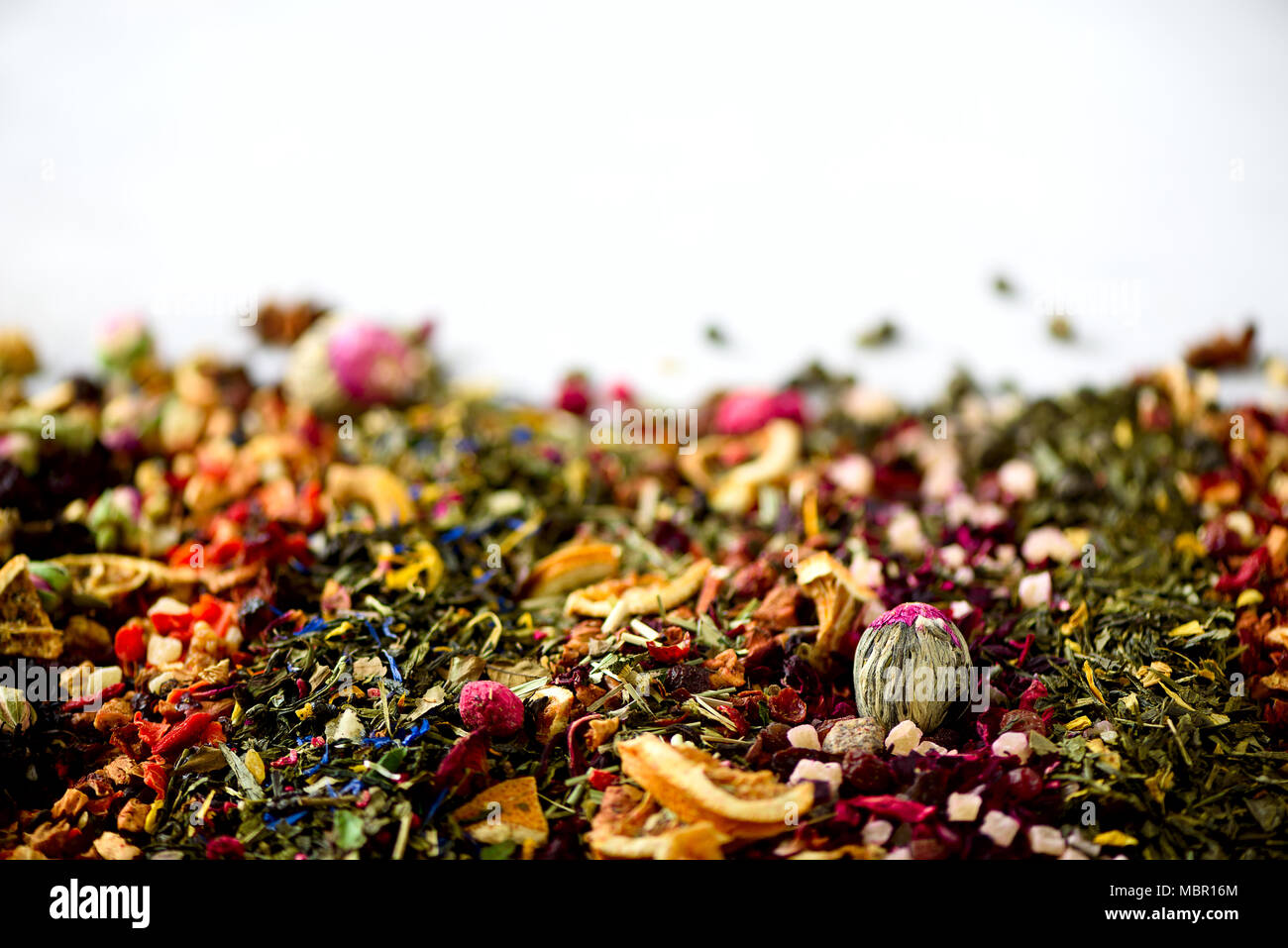 Different types of tea: green, black, floral, herbal, mint, melissa ...