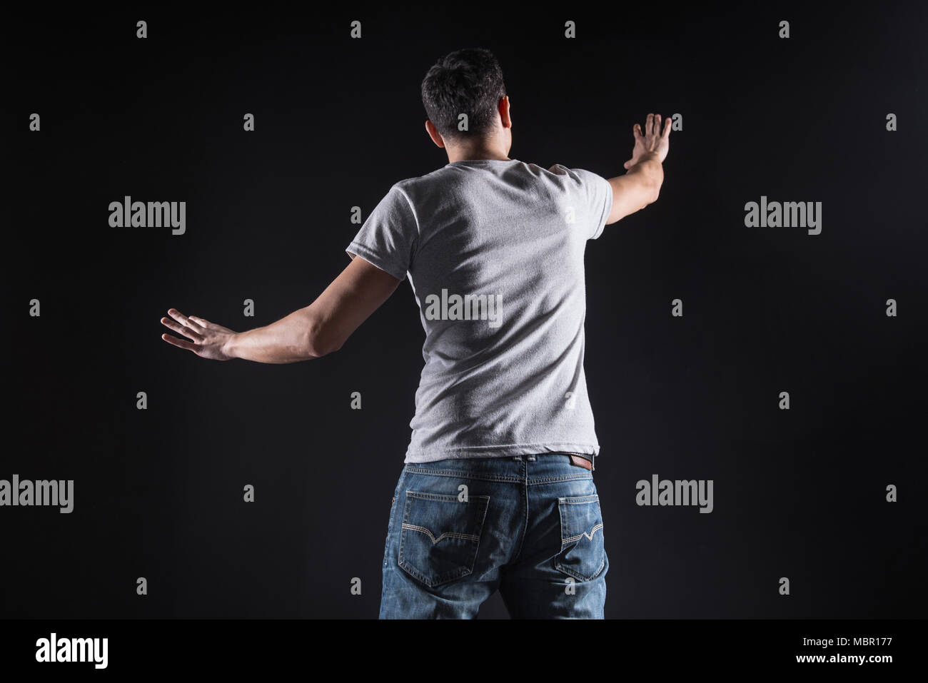 Young people isolated low angle hi-res stock photography and images - Alamy