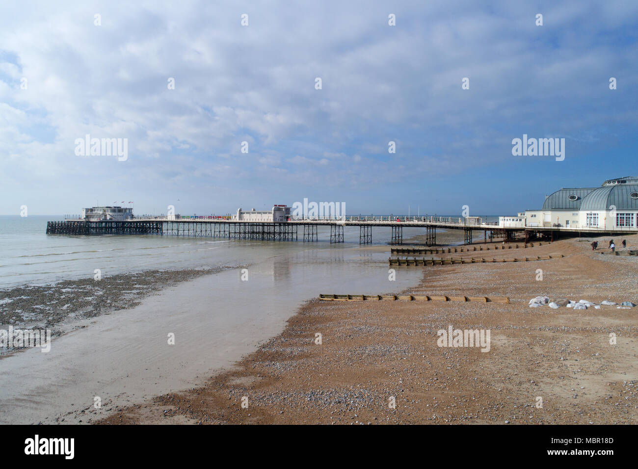 Aerial worthing town seafront hi-res stock photography and images - Alamy