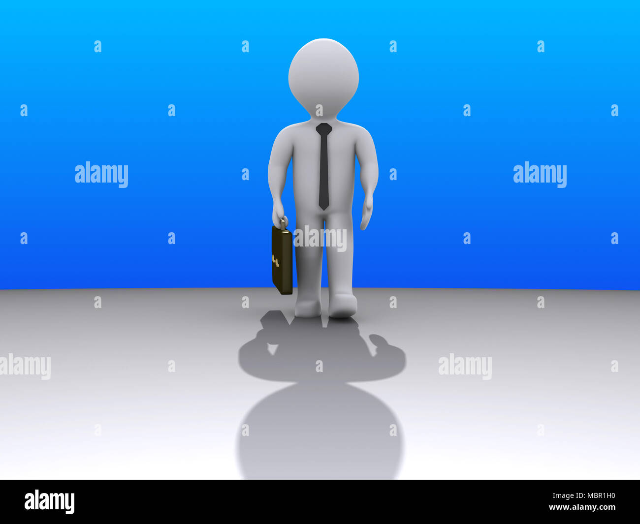 3d businessman with shadow is walking towards the camera Stock Photo ...