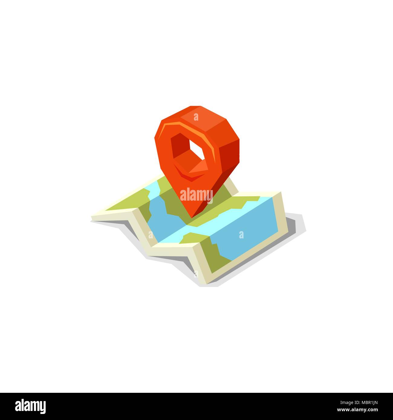 Isometric world map location Stock Vector Images - Alamy