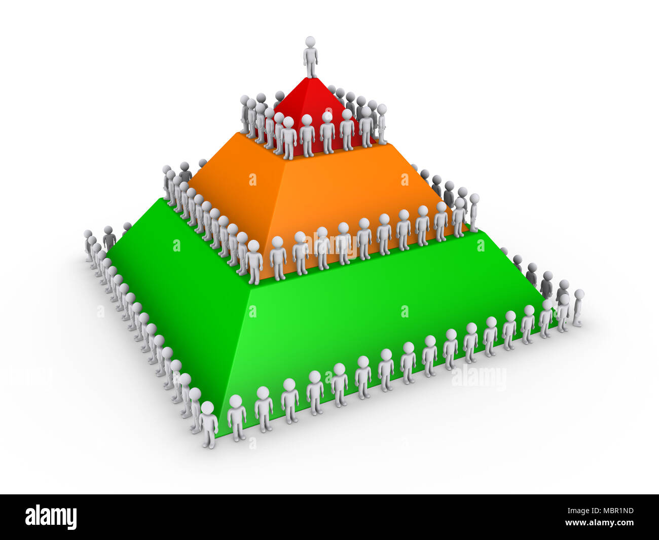 Hierarchy power management leadership Cut Out Stock Images & Pictures ...
