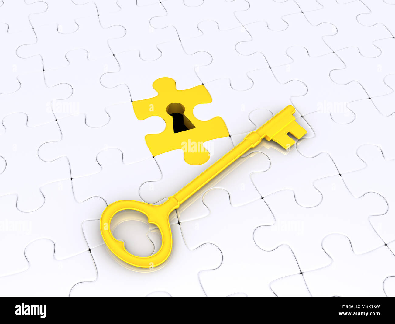 Golden jigsaw puzzle on hi-res stock photography and images - Alamy
