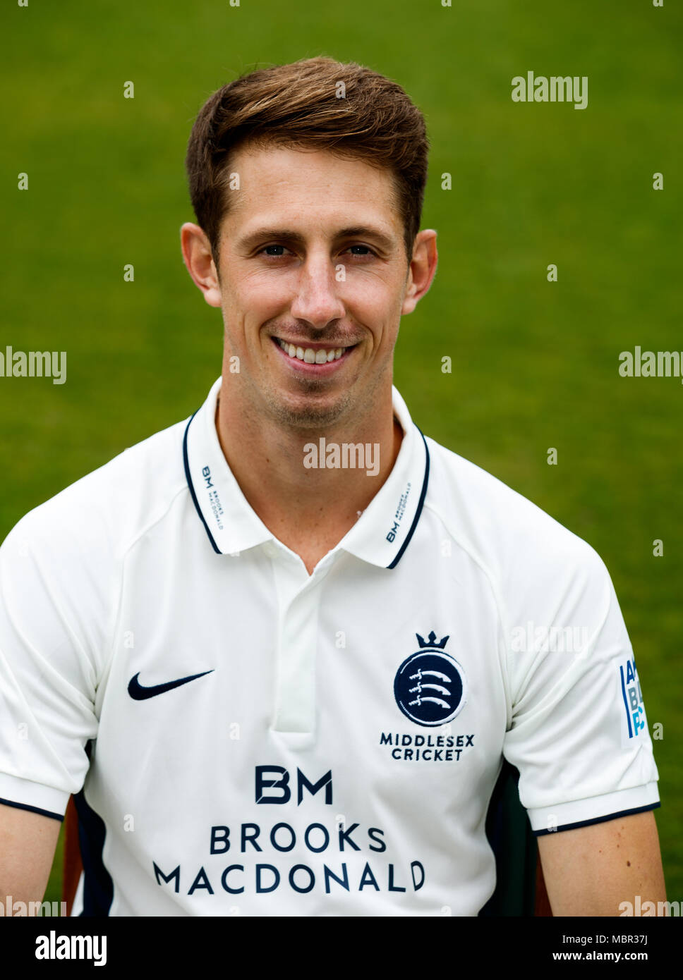 Middlesex's John Simpson during the media day at Lord's Cricket Ground ...