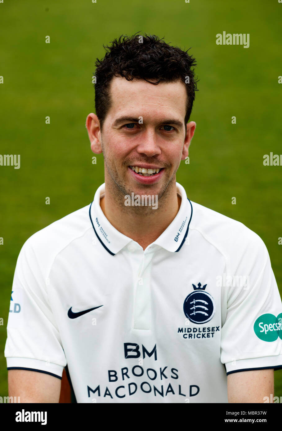 Middlesex's Nathan Sowter during the media day at Lord's Cricket Ground ...