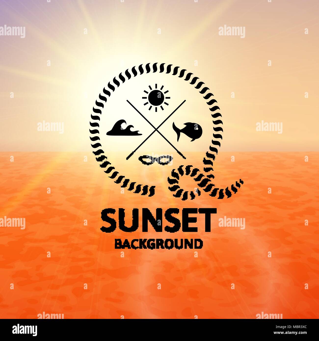 Daylight and sea view Stock Vector Images - Alamy