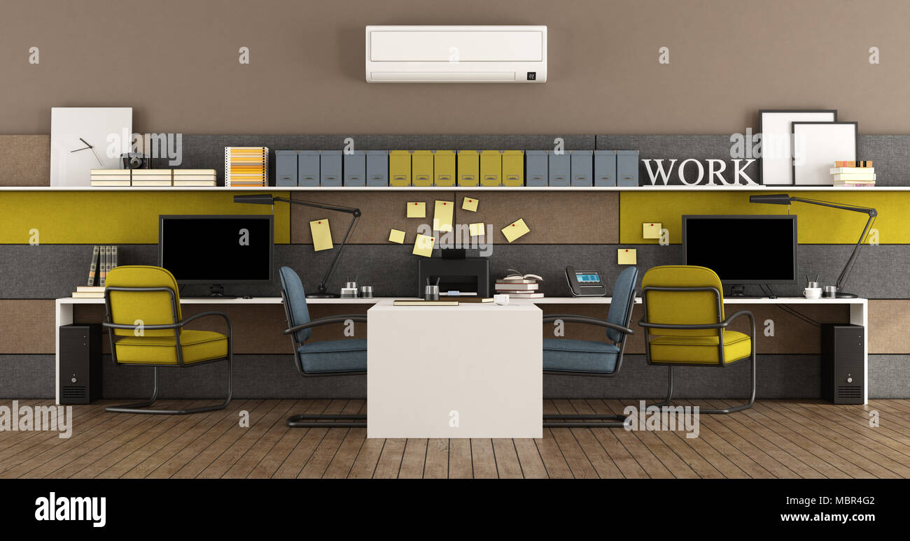 Modern workstations hi-res stock photography and images - Alamy