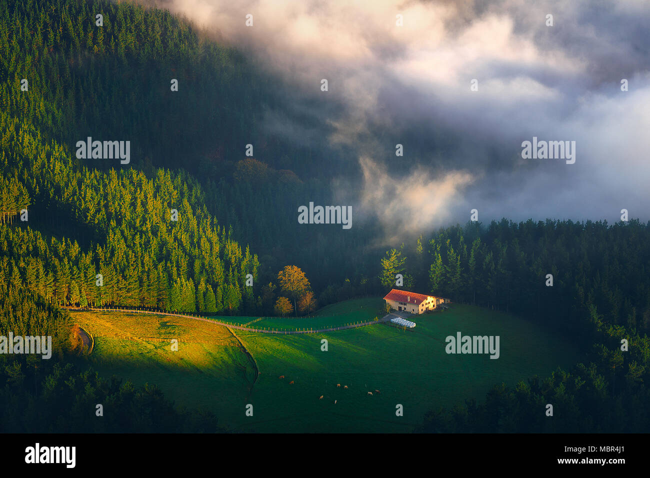 Beautiful light basque landscape hi-res stock photography and images ...