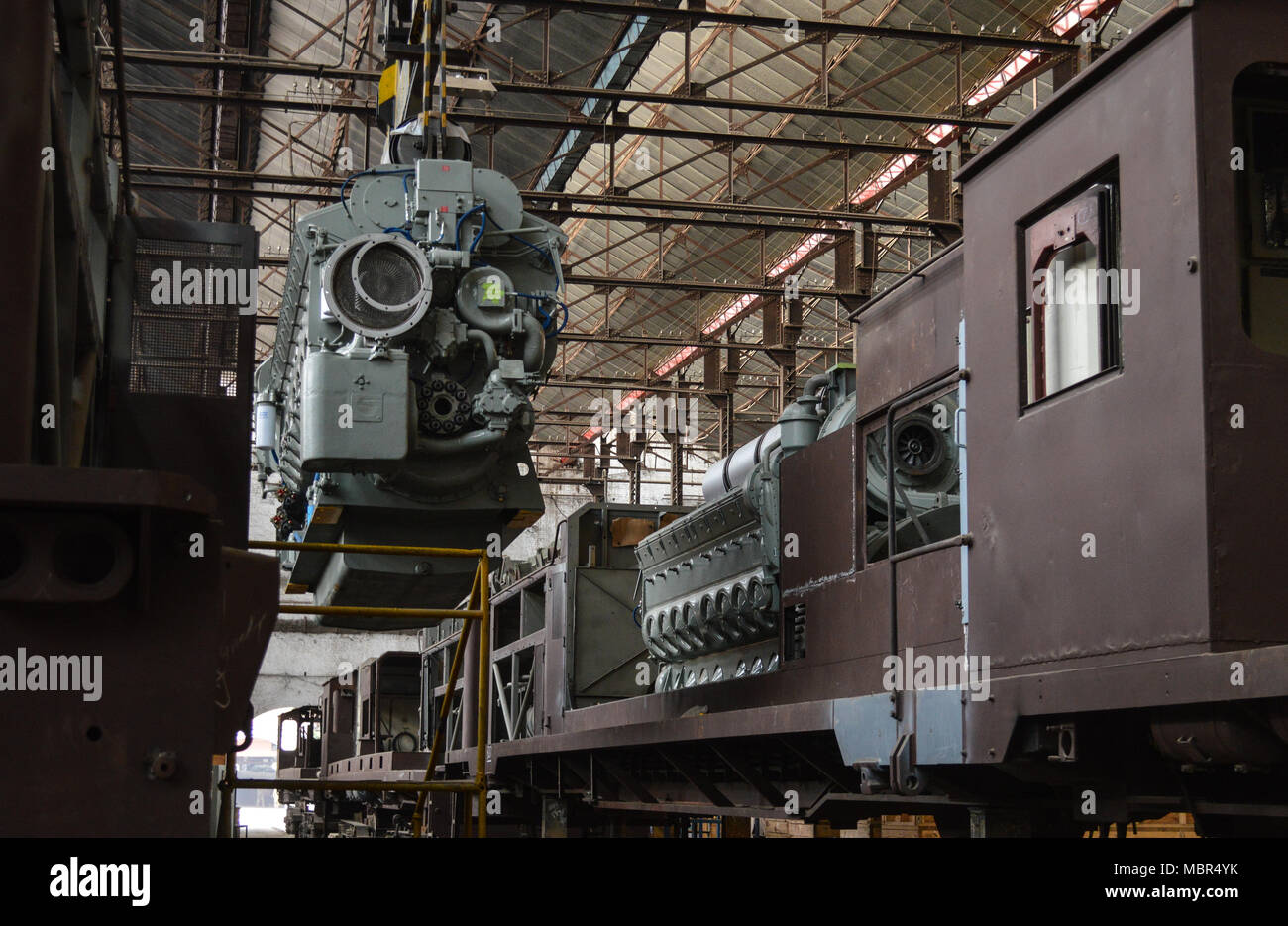 Locomotive overhaul at Pakistan Railways Moghalpura, Lahore, Pakistan ...