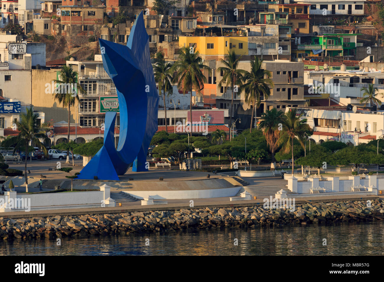Sailfish Monument, Manzanillo City, Colima State, Mexico Stock Photo ...