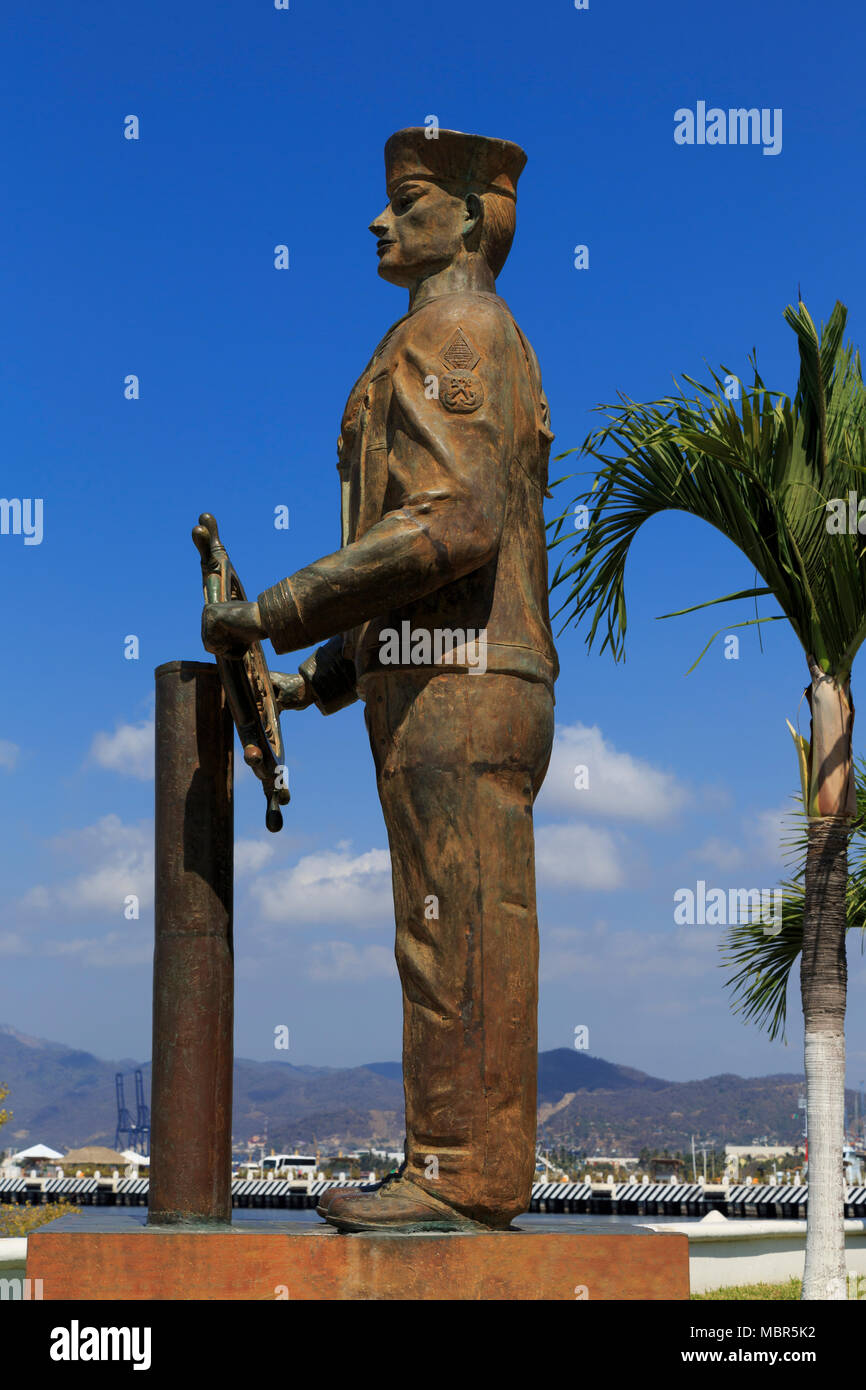 Sailor's Monument, Manzanillo City, Colima State, Mexico Stock Photo ...