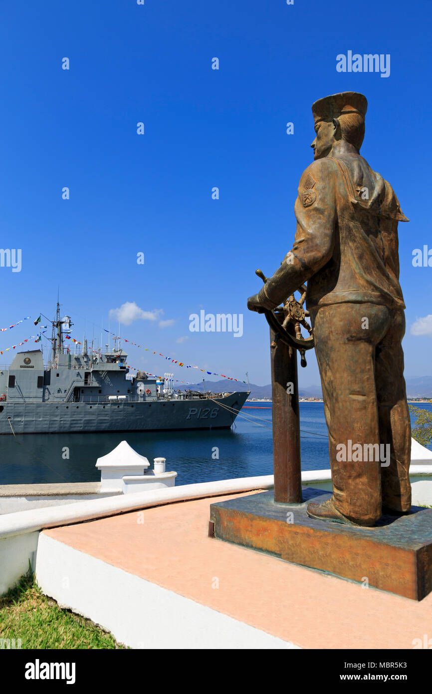 Sailor's Monument, Manzanillo City, Colima State, Mexico Stock Photo ...