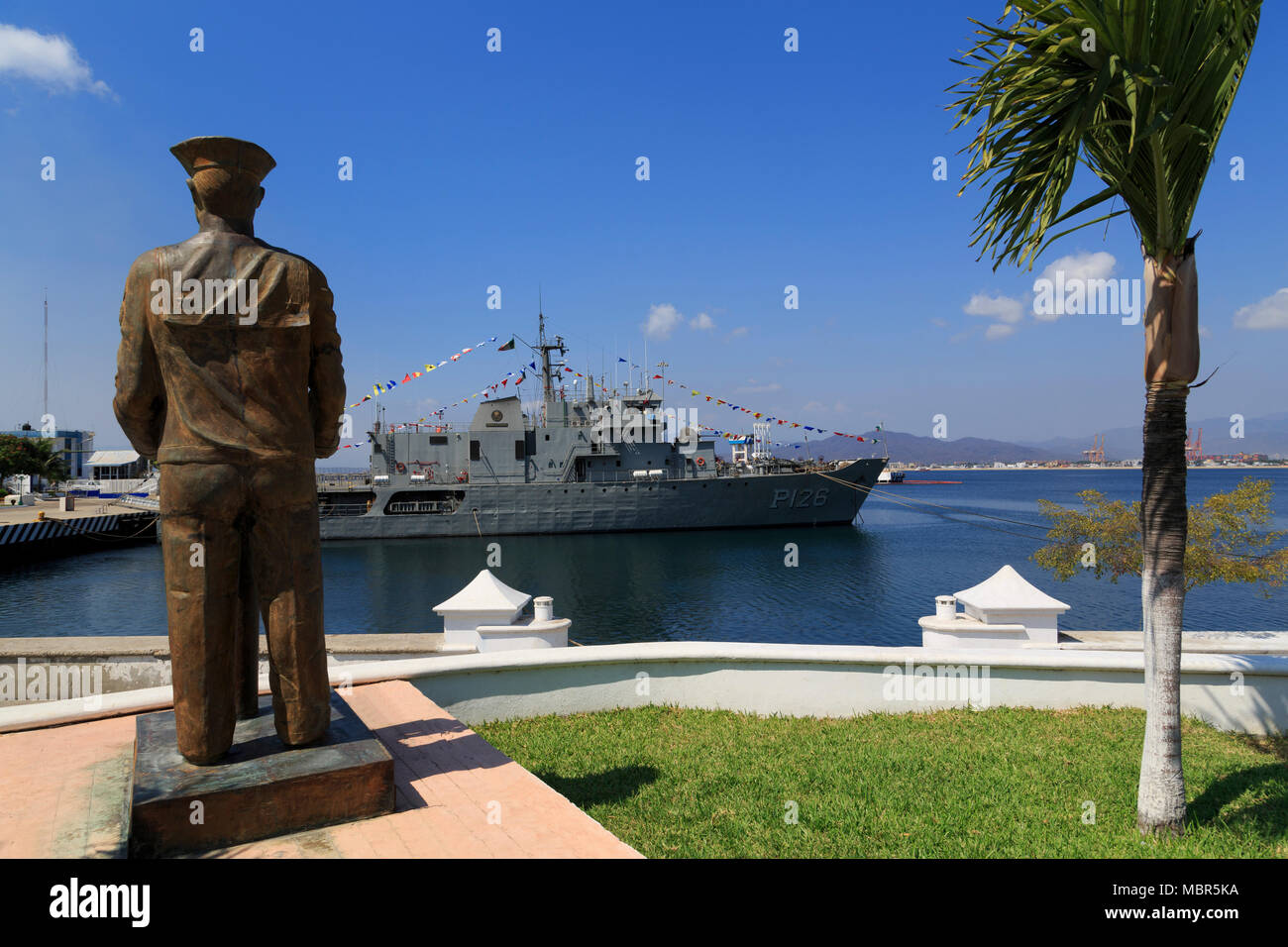 Sailor's Monument, Manzanillo City, Colima State, Mexico Stock Photo ...