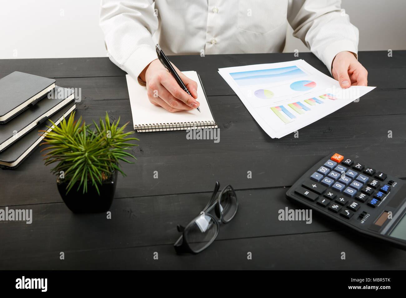 Female accountant banker making hi-res stock photography and images - Alamy