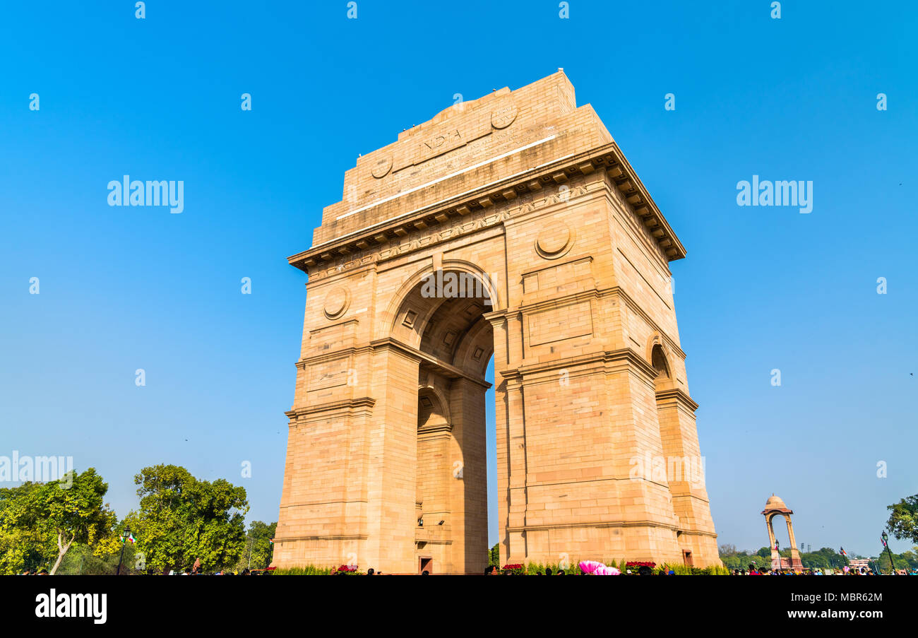 The India Gate, a war memorial in New Delhi, India Stock Photo - Alamy