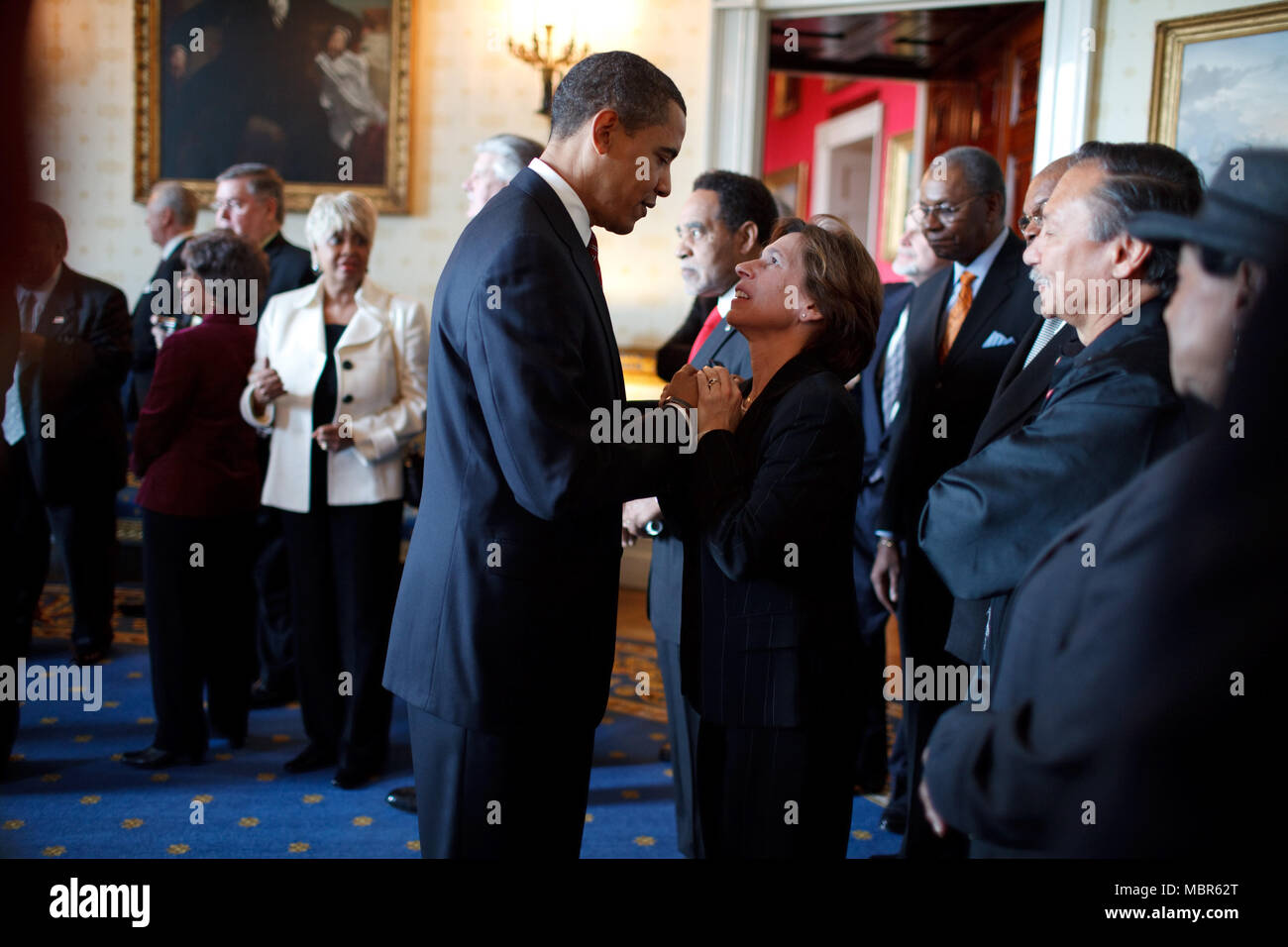 White house task force on middle class working families hi-res stock ...