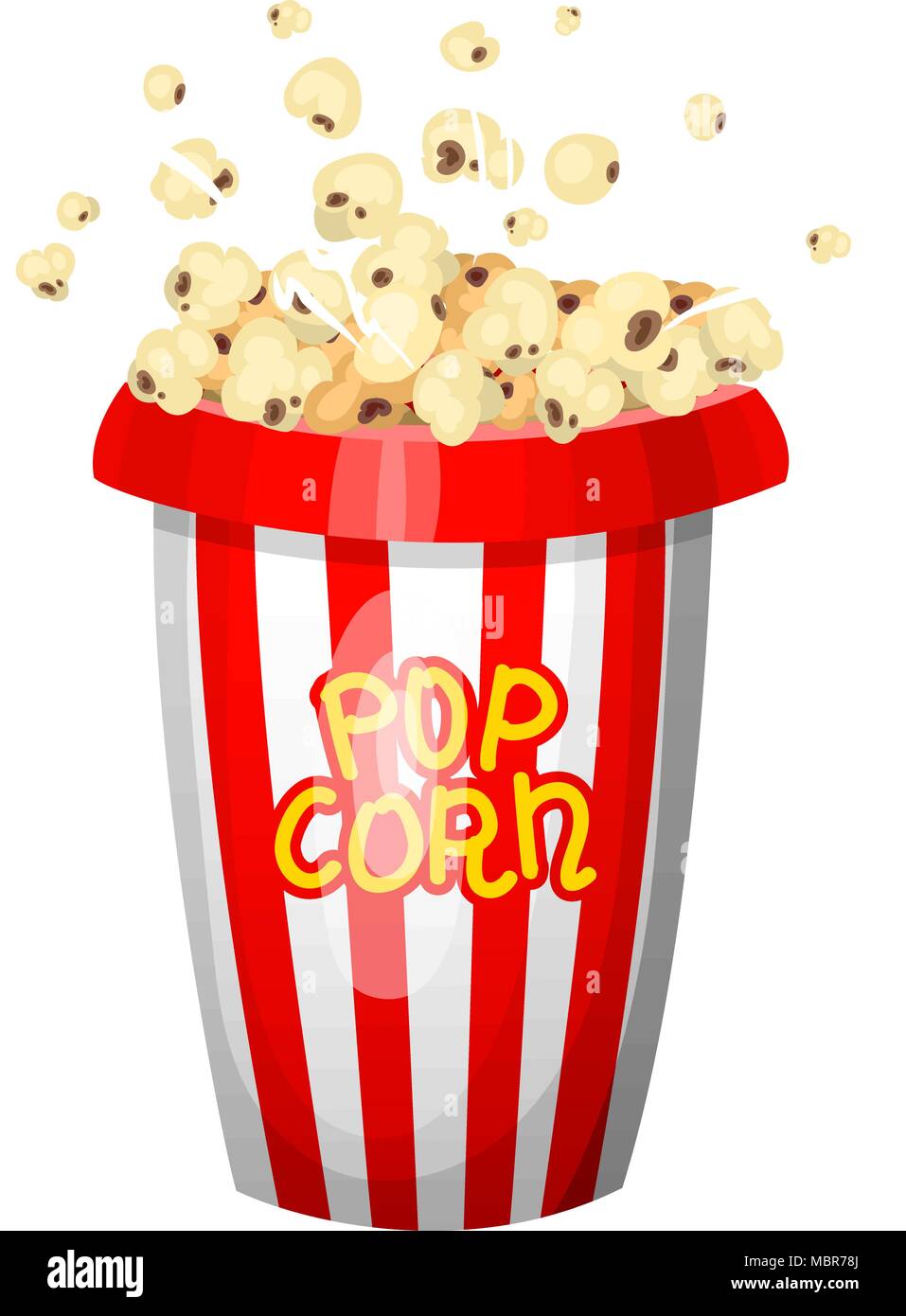 Vintage Popcorn for Movie. Entertainment and recreation in the cinema ...