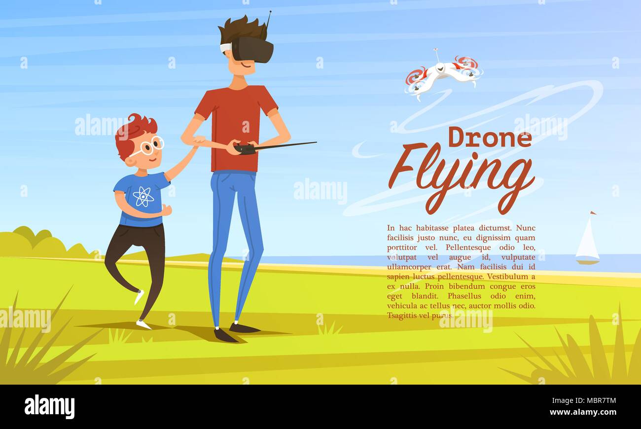 Remote control background. Modern drone concept for card and poster ...