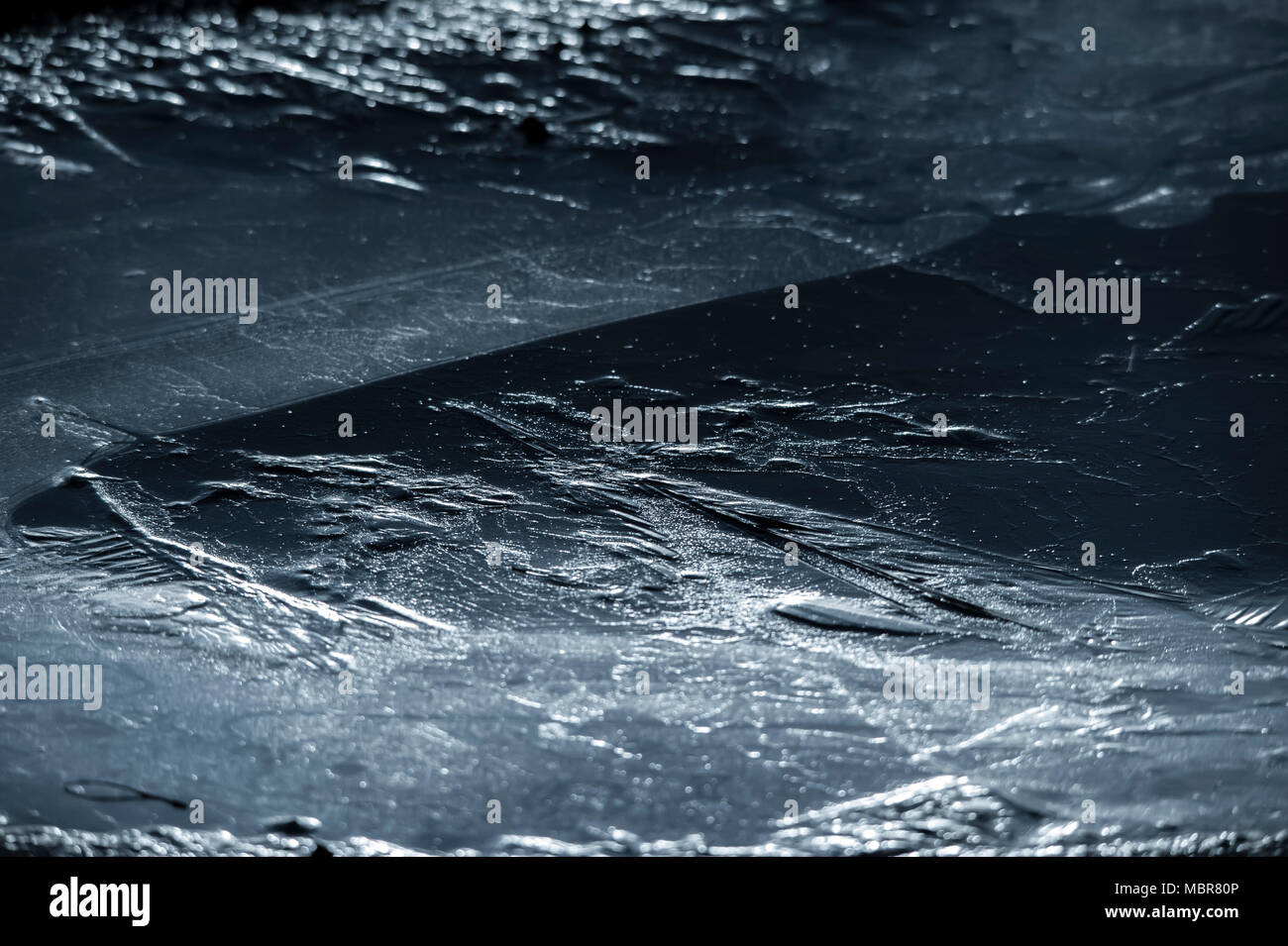 Abstract patterns in ice Stock Photo - Alamy