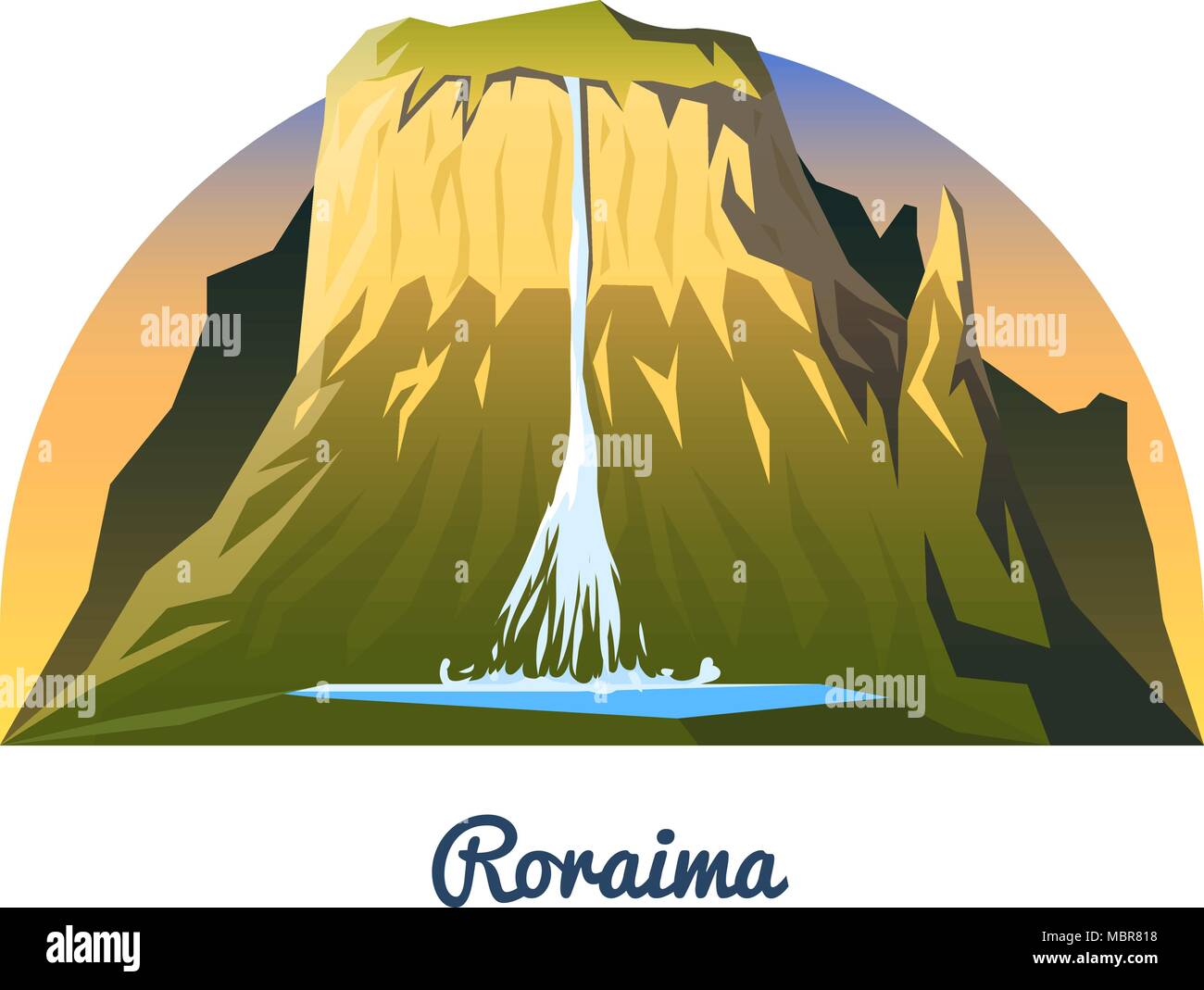 Mount roraima, guyana brazil venezuela Stock Vector Images - Alamy