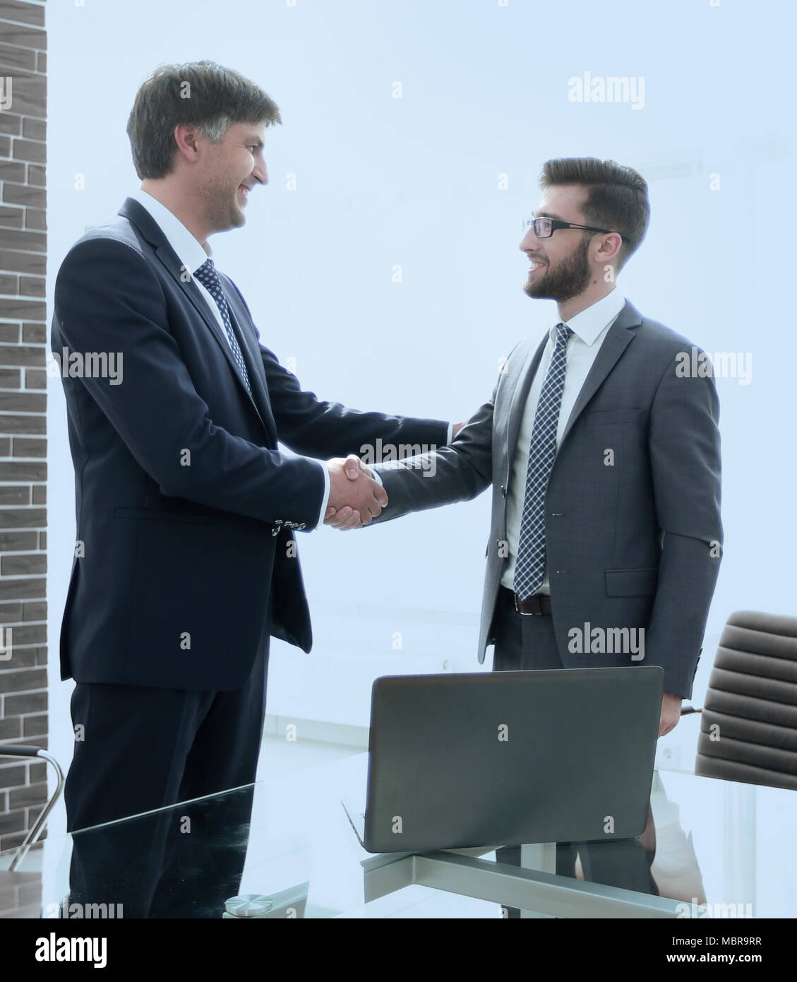 Meeting business partners in the office Stock Photo - Alamy