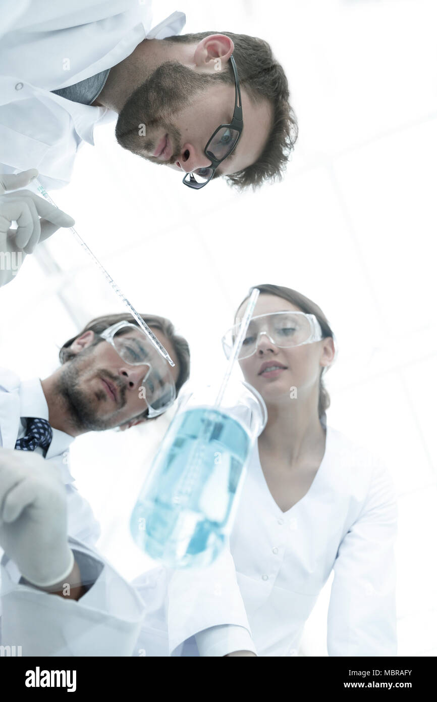 Group of students in the lab Stock Photo - Alamy