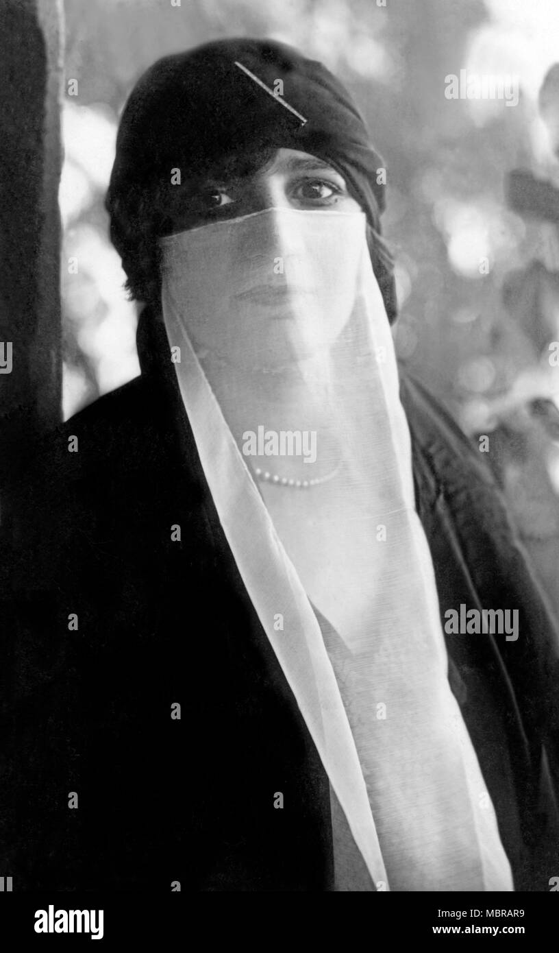 Veiled Woman, 1930s, Turkey Stock Photo - Alamy